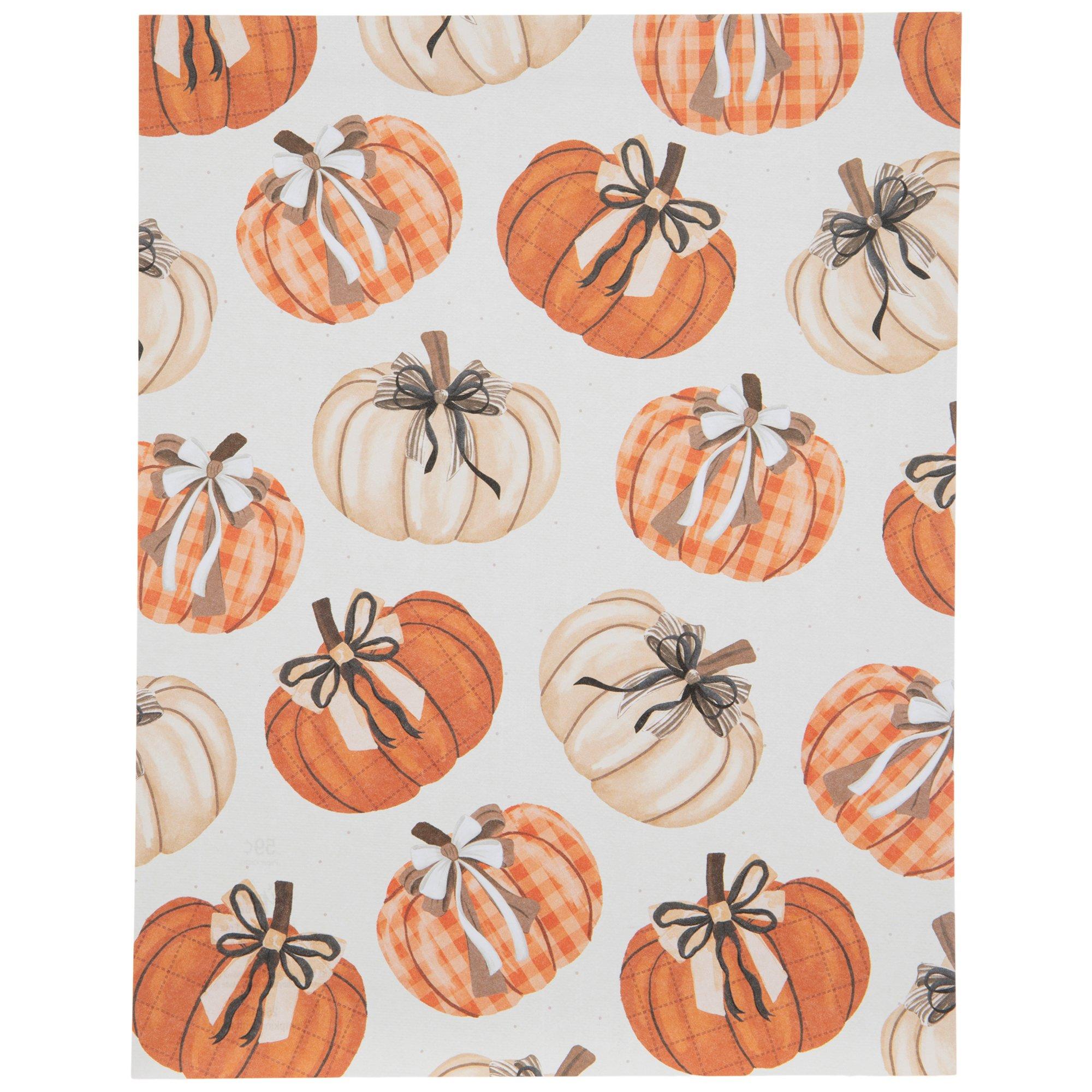 Pumpkins With Bows Scrapbook Paper - 8.5" x 11" | Hobby Lobby | 2561694