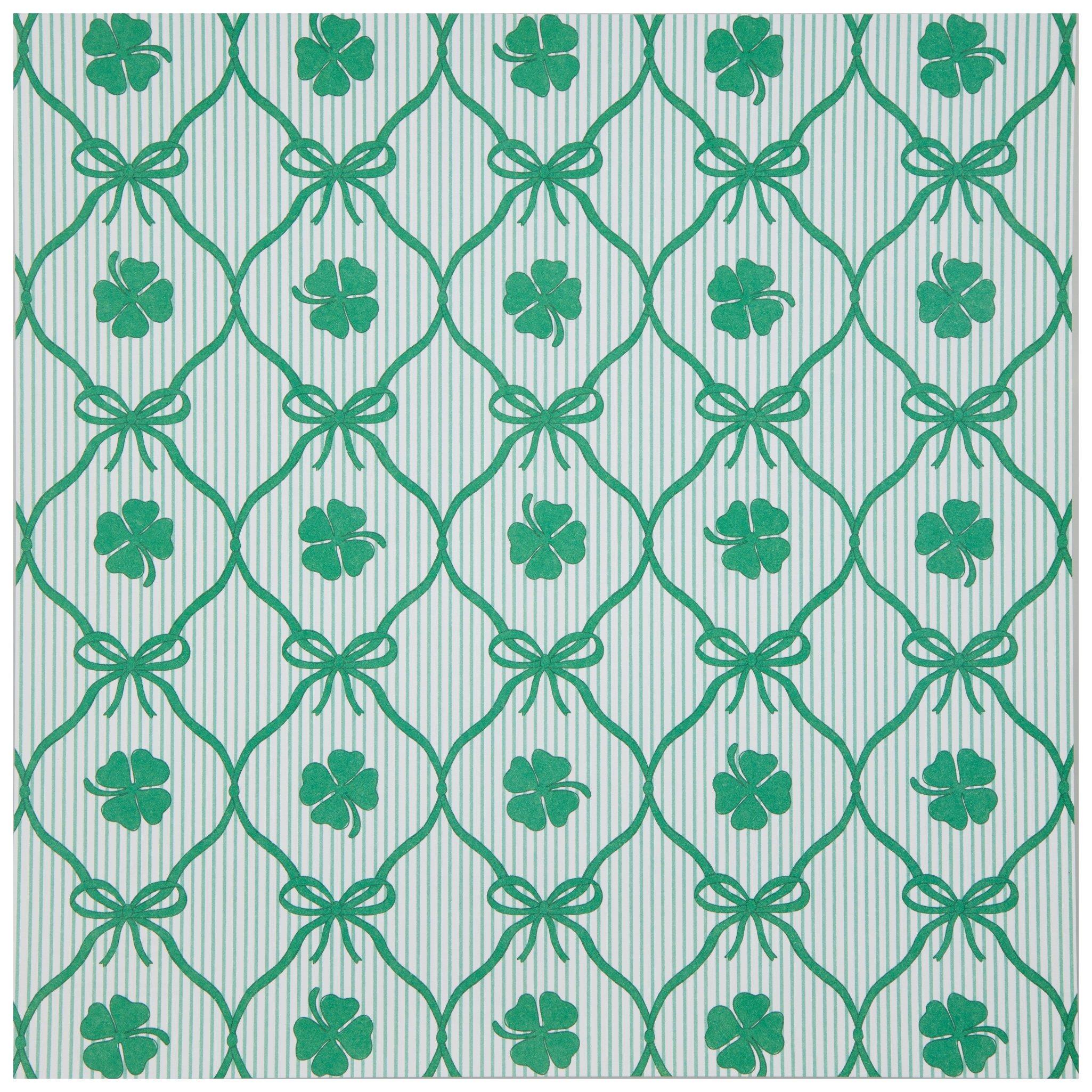 Four Leaf Clovers & Bows Scrapbook Paper - 12" x 12" | Hobby Lobby ...