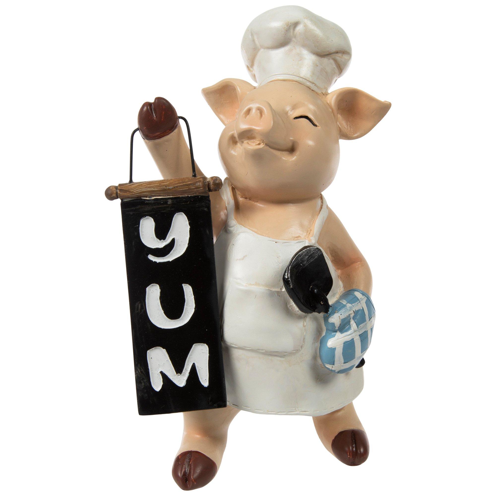 Chef Pig Holding Sign Figurine | Hobby Lobby | 2563443