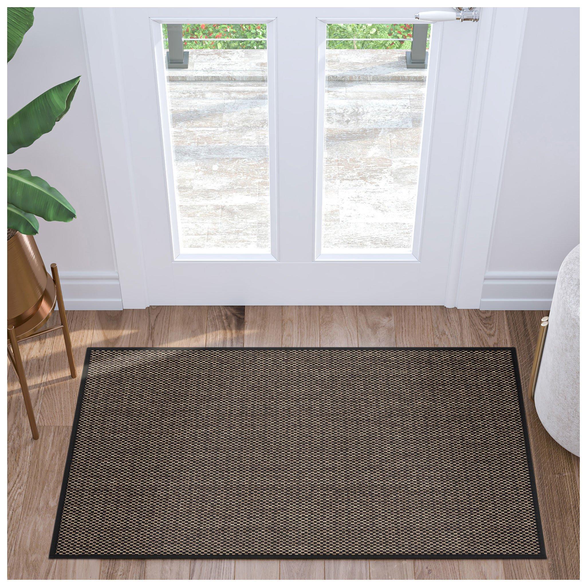 Black & Beige Utility Rug | Hobby Lobby | 2563492