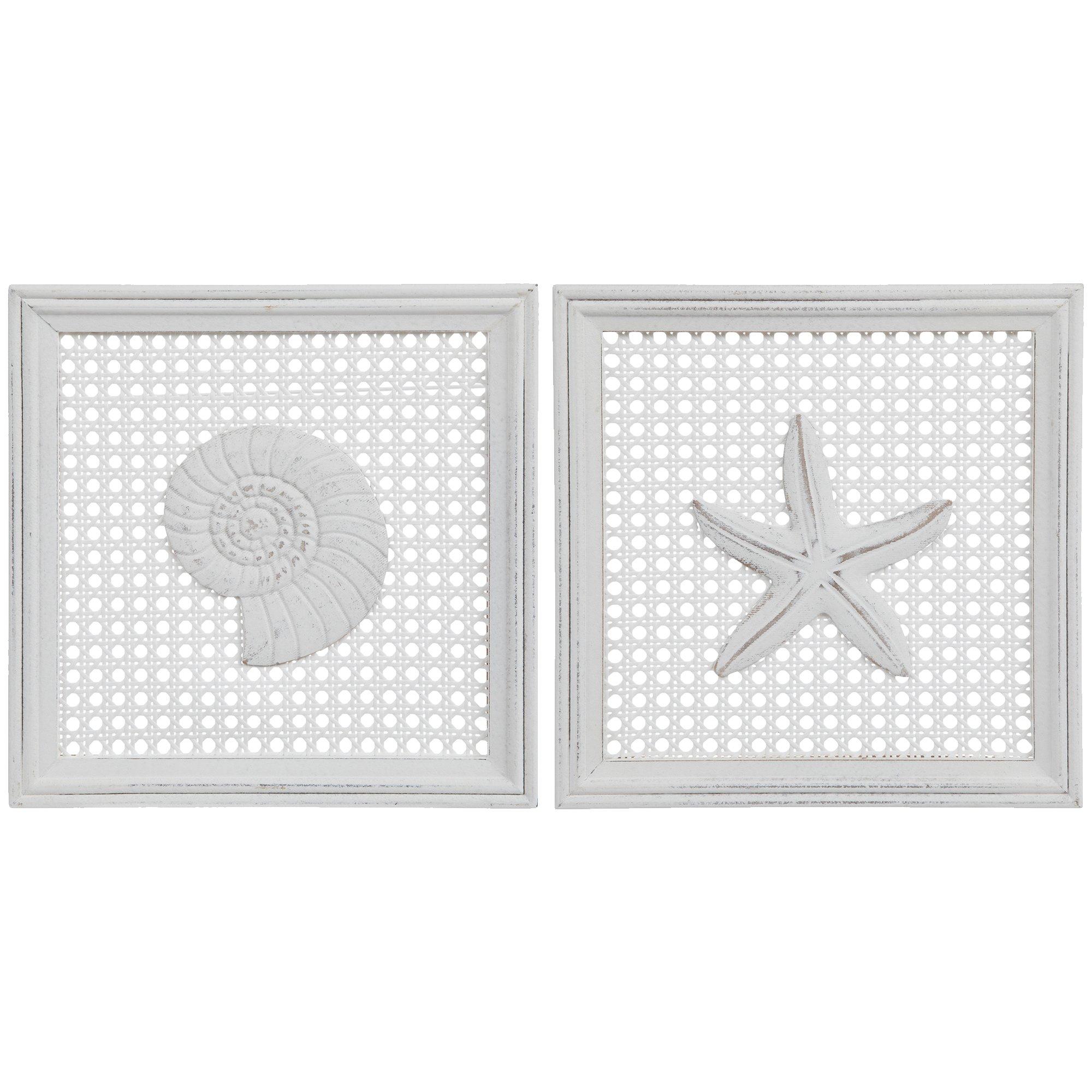 Seashell & Starfish Rattan Wall Decor Set | Hobby Lobby | 2563823