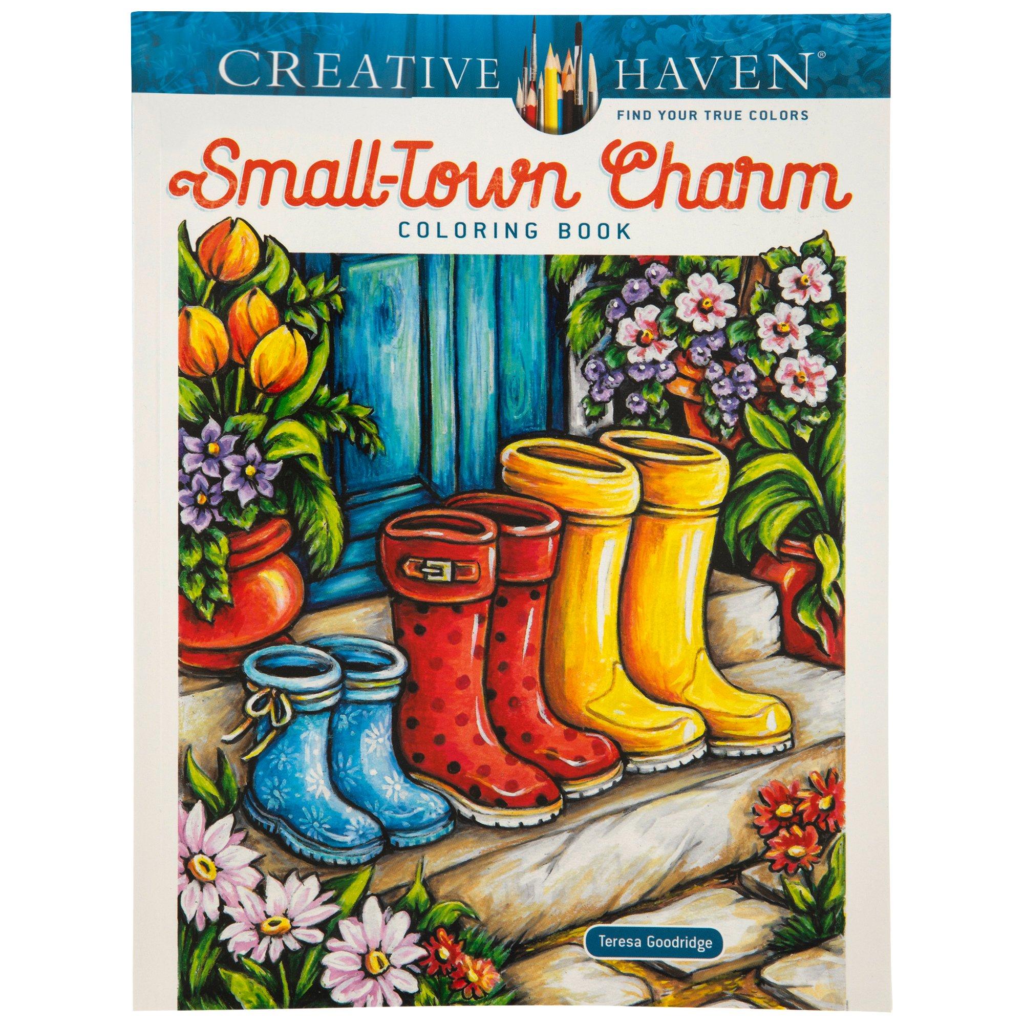 Small-Town Charm Coloring Book | Hobby Lobby | 2566669