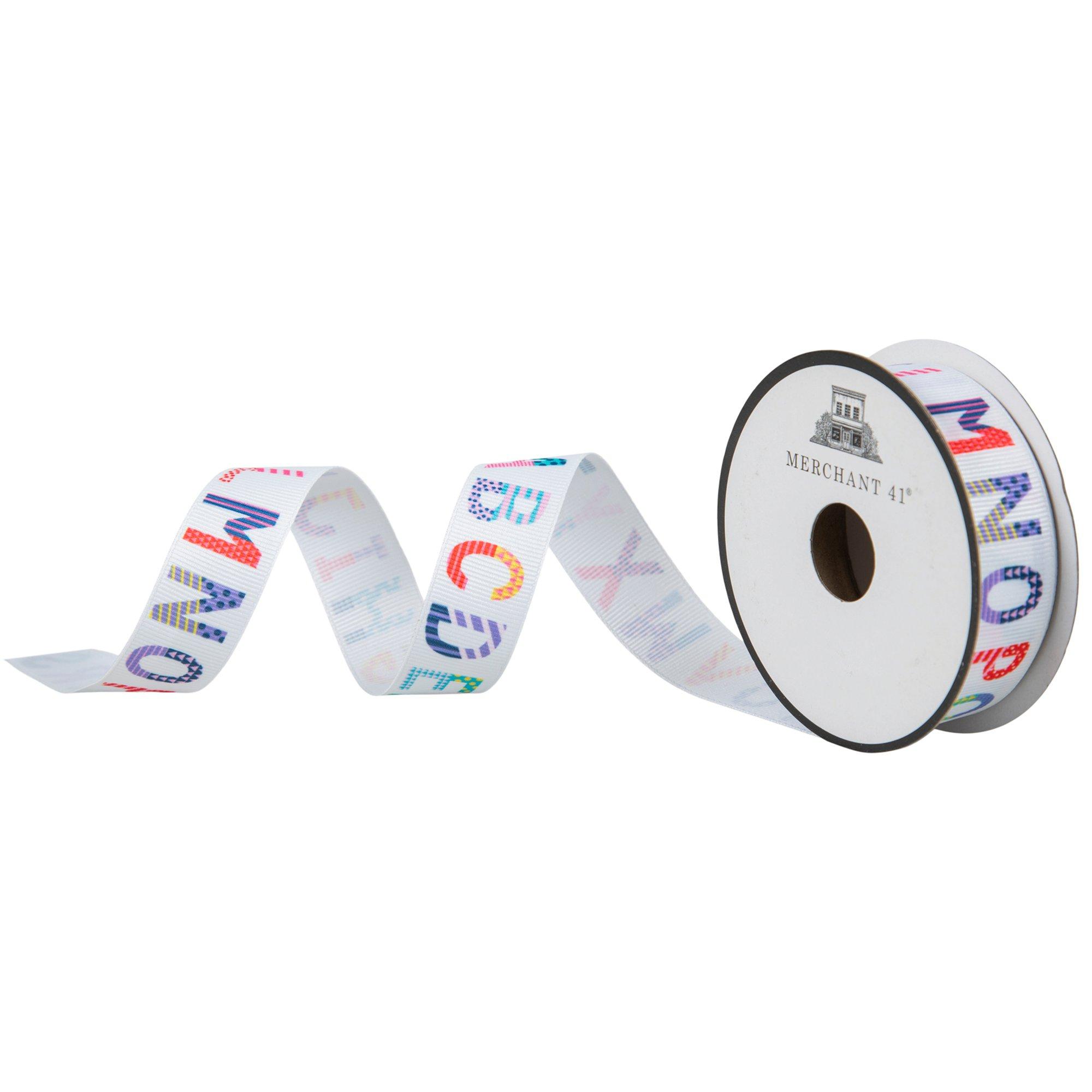 Patterned ABC Grosgrain Ribbon - 7/8" | Hobby Lobby | 2567162