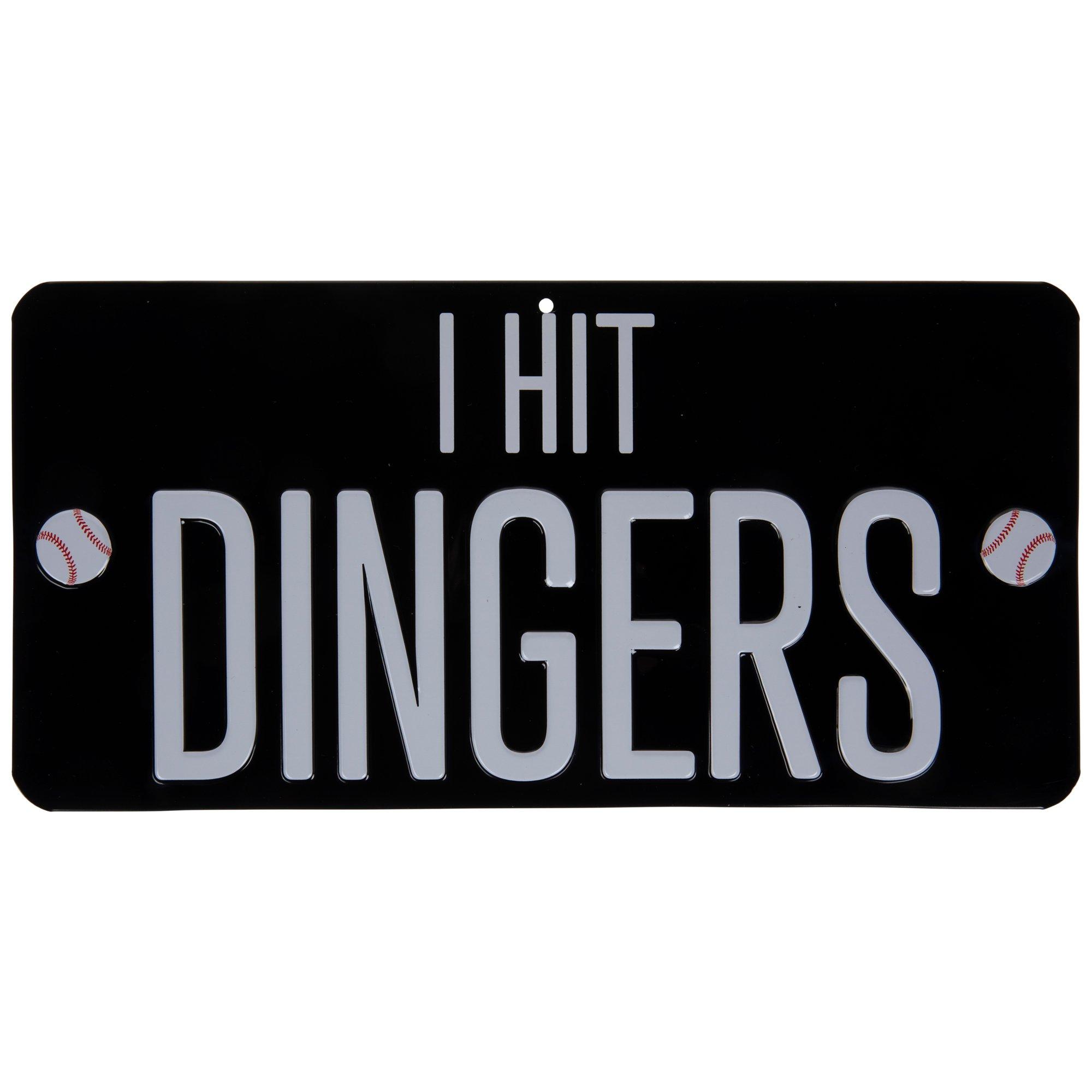 I Hit Dingers Baseball Metal Sign | Hobby Lobby | 2567402