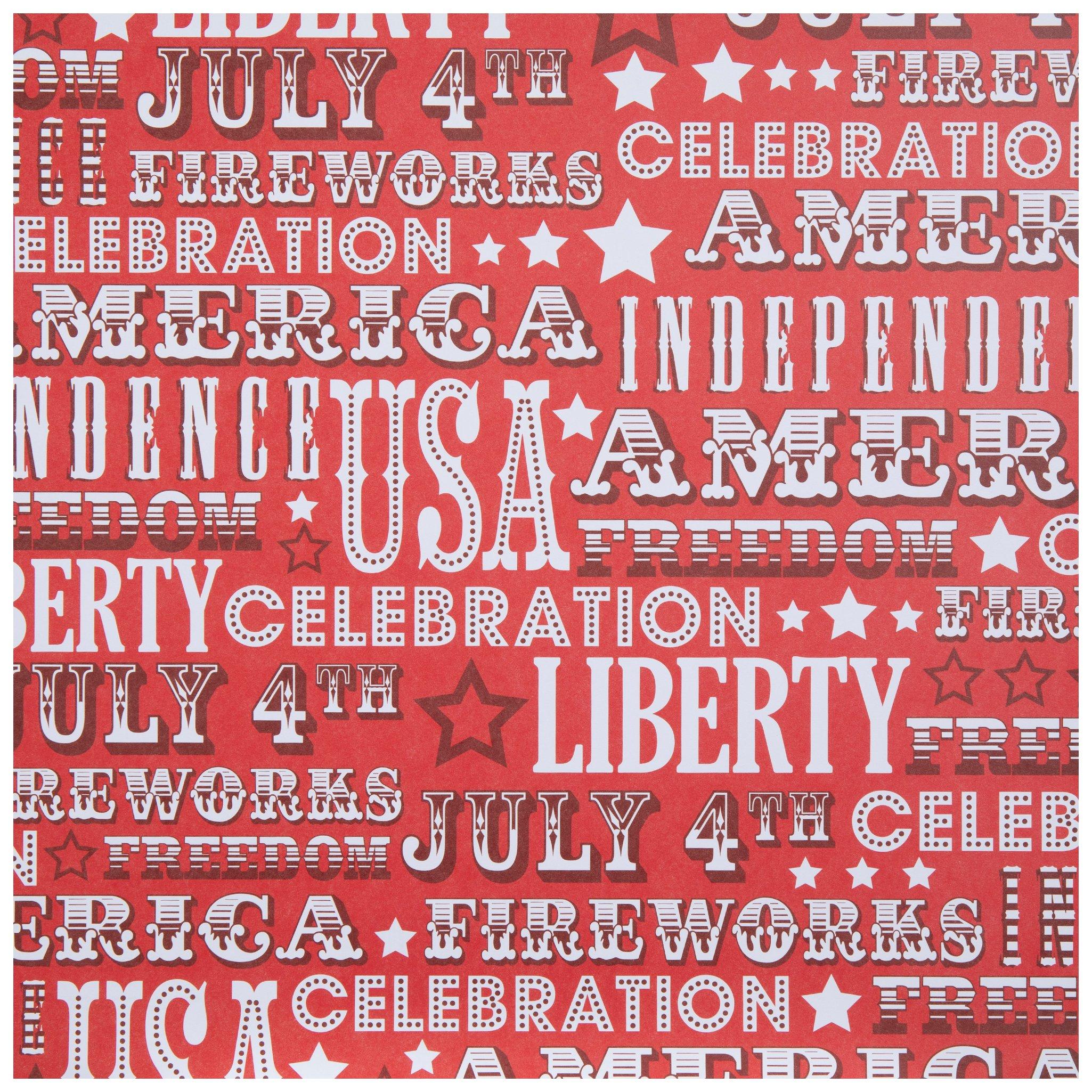 4th Of July Scrapbook Paper - 12" x 12" | Hobby Lobby | 2567469