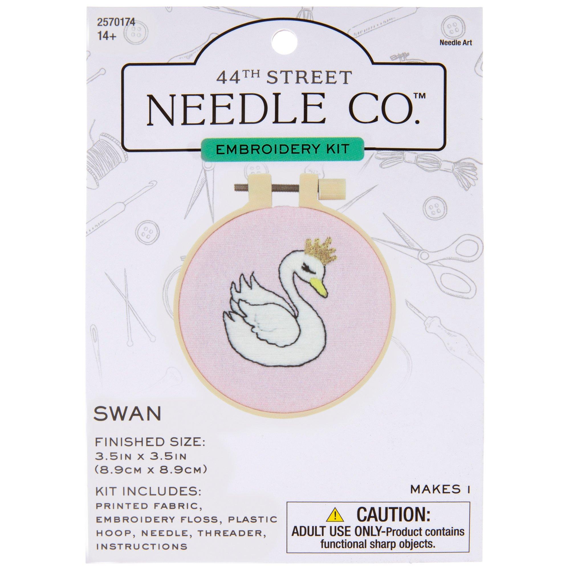 Crowned Swan Mini Embroidery Kit | Hobby Lobby | 2570174