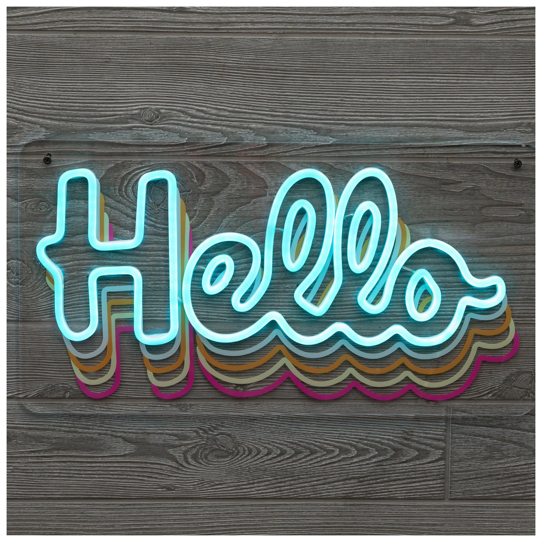 Hello Blue LED Neon Sign | Hobby Lobby | 2571438