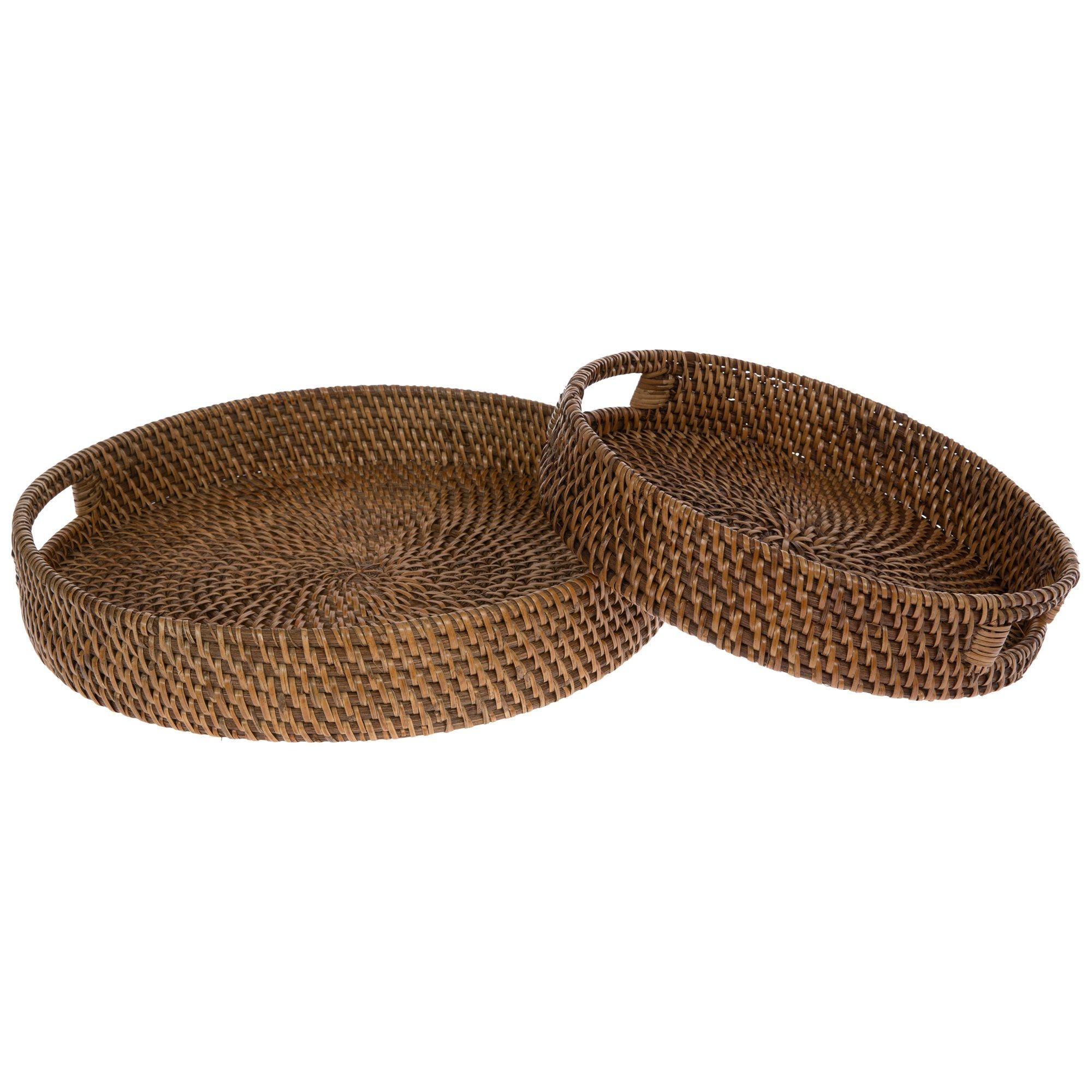 Brown Rattan Tray Set | Hobby Lobby | 2574036