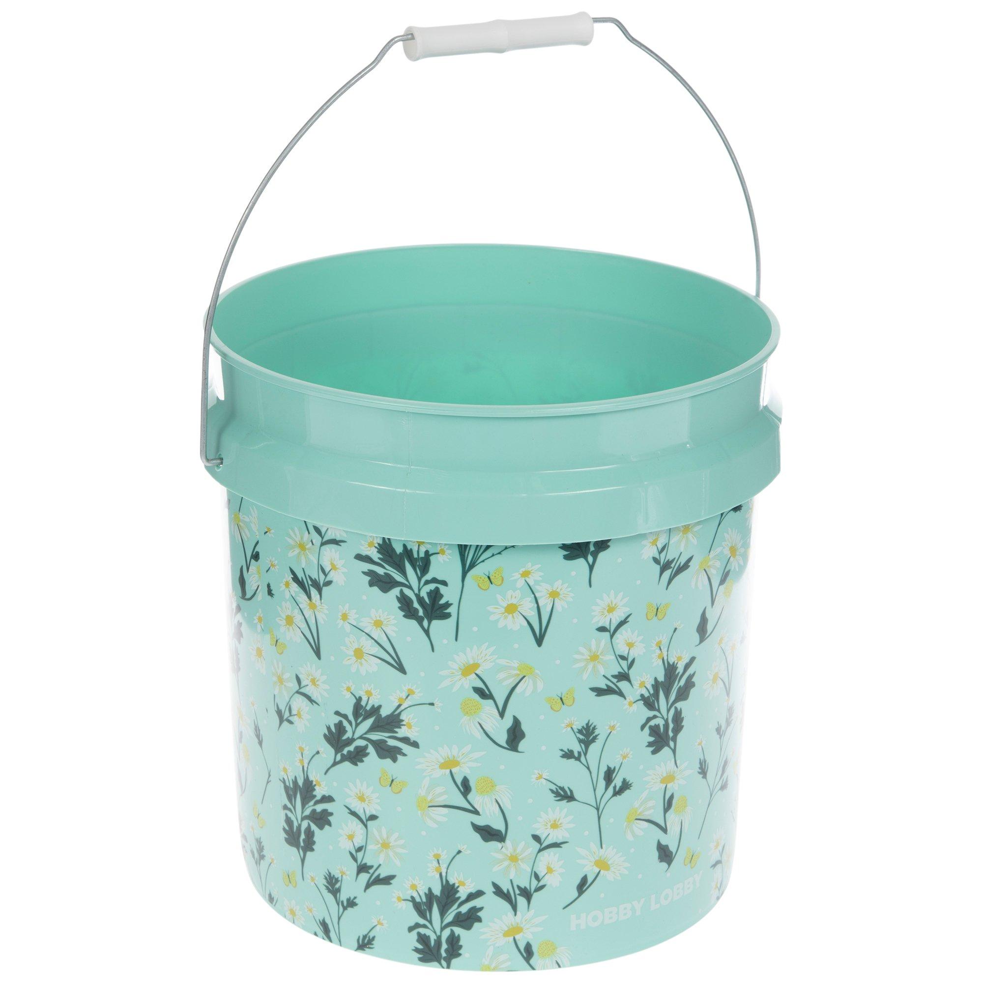 Teal Floral Hobby Lobby Bucket | Hobby Lobby | 2590743