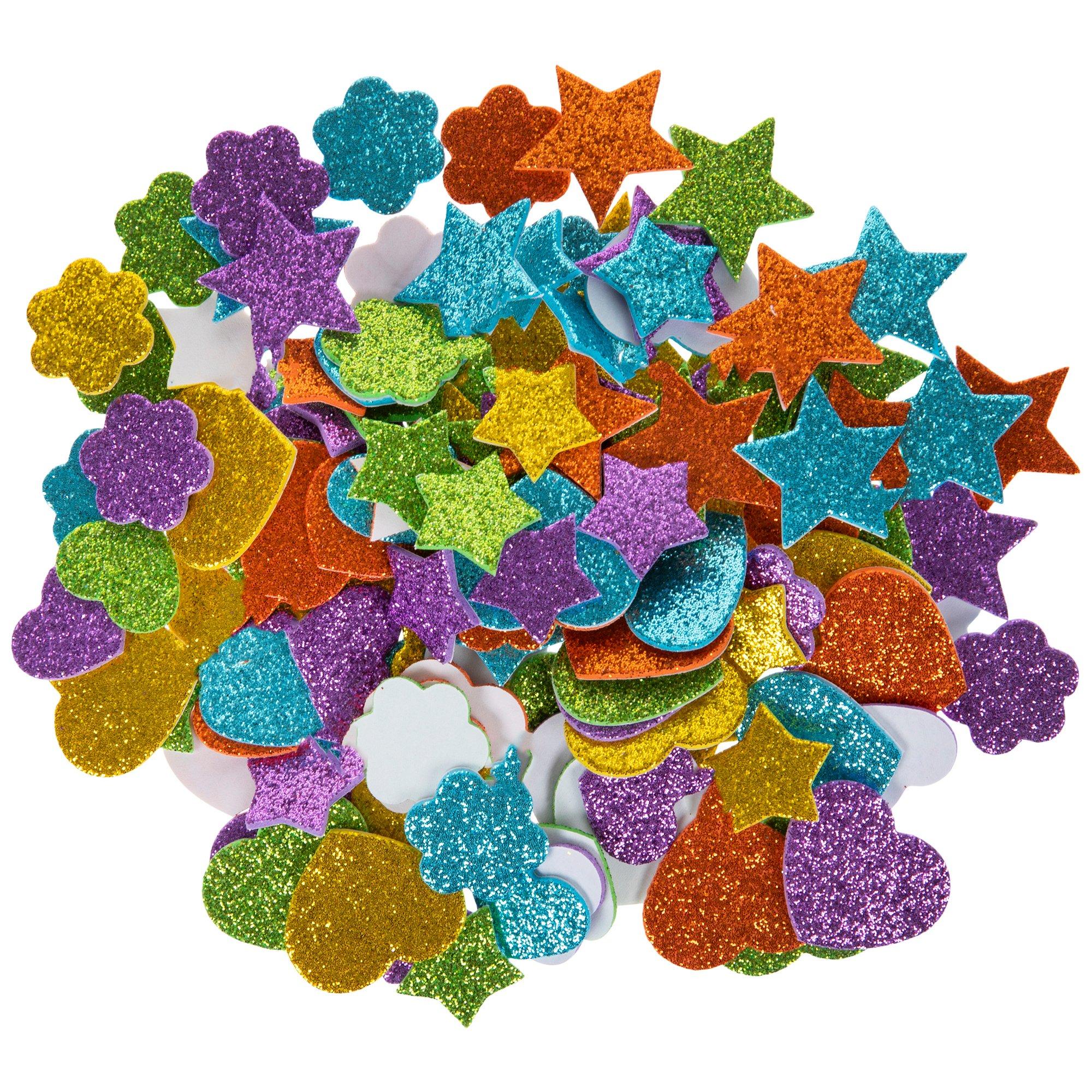 Glitter Shapes Foam Stickers | Hobby Lobby | 259168