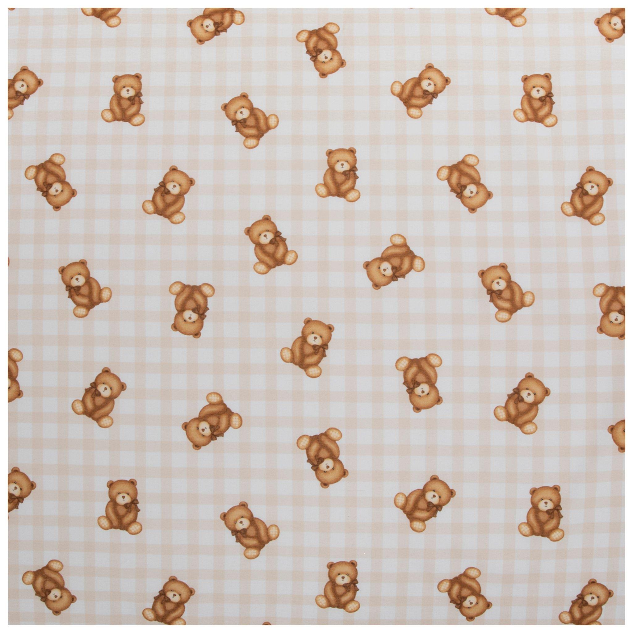 Gingham Teddy Bear Cotton Calico Fabric | Hobby Lobby | 2595833