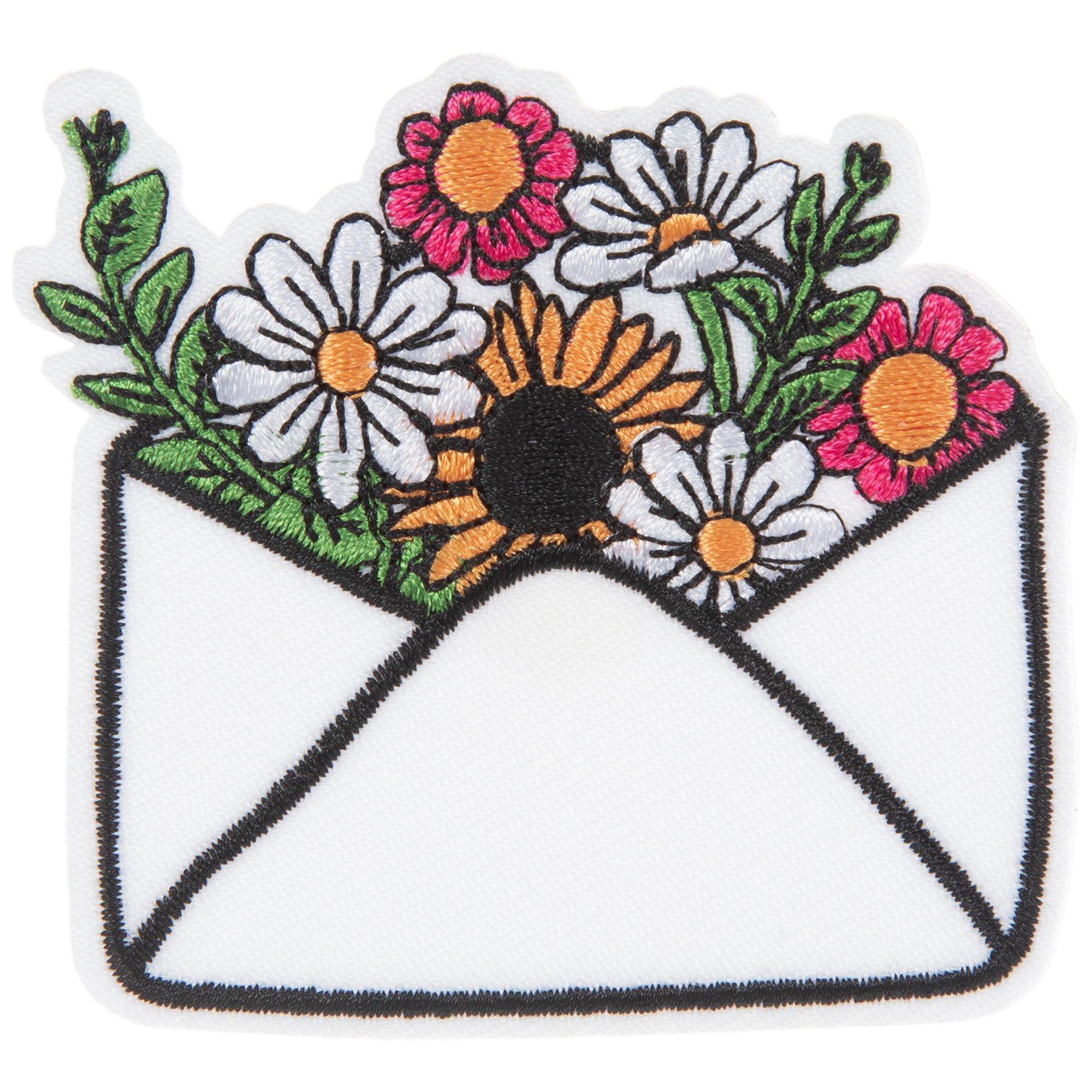 Envelope With Flowers Iron-On & Sticker Patch | Hobby Lobby | 2602969