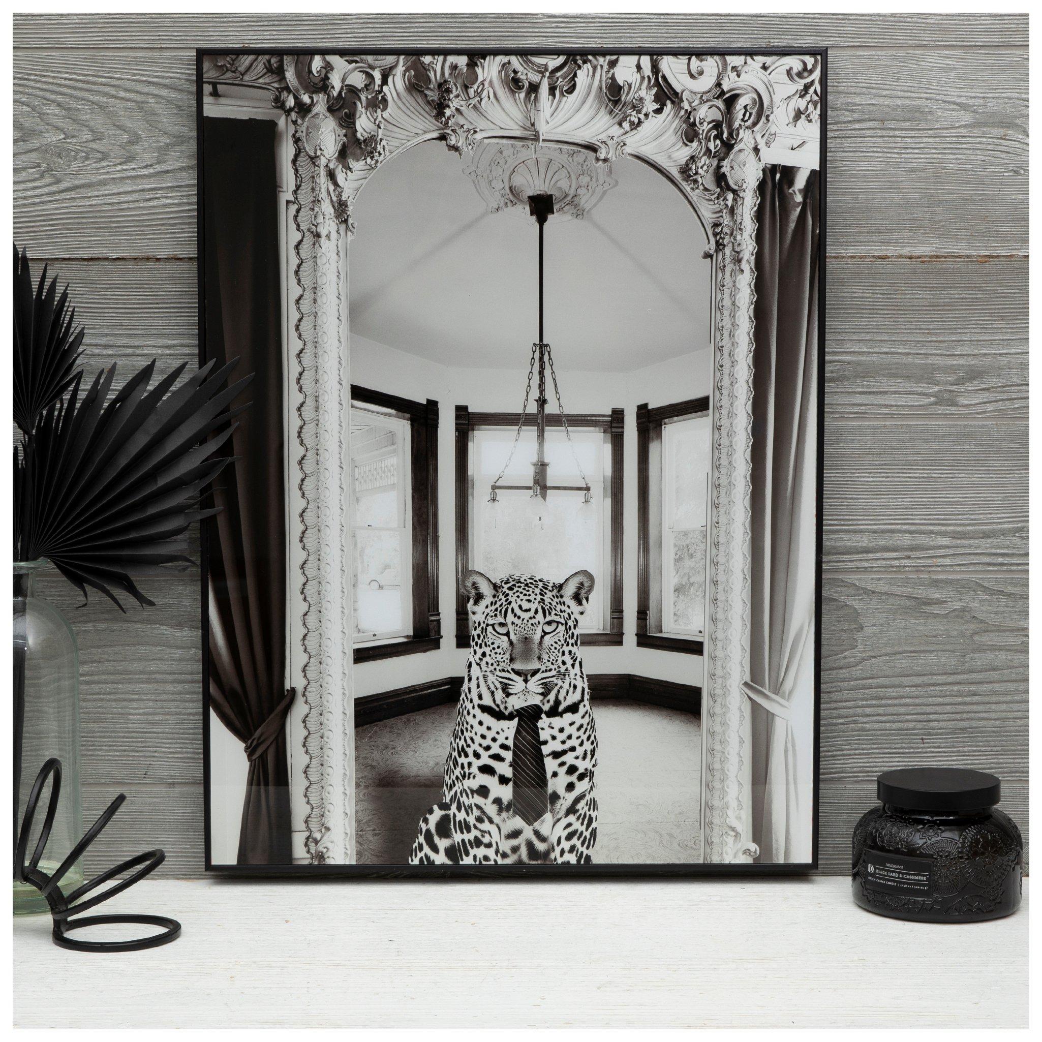 Leopard With Tie Framed Wall Decor | Hobby Lobby | 2610111