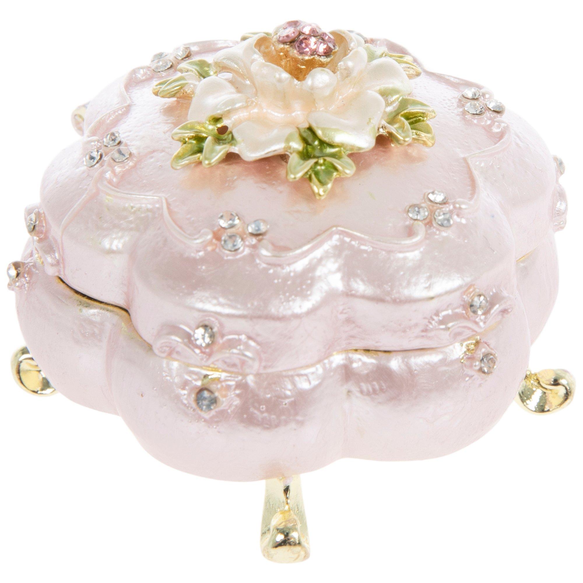 Pink Floral Rhinestone Jewelry Box | Hobby Lobby | 2618106