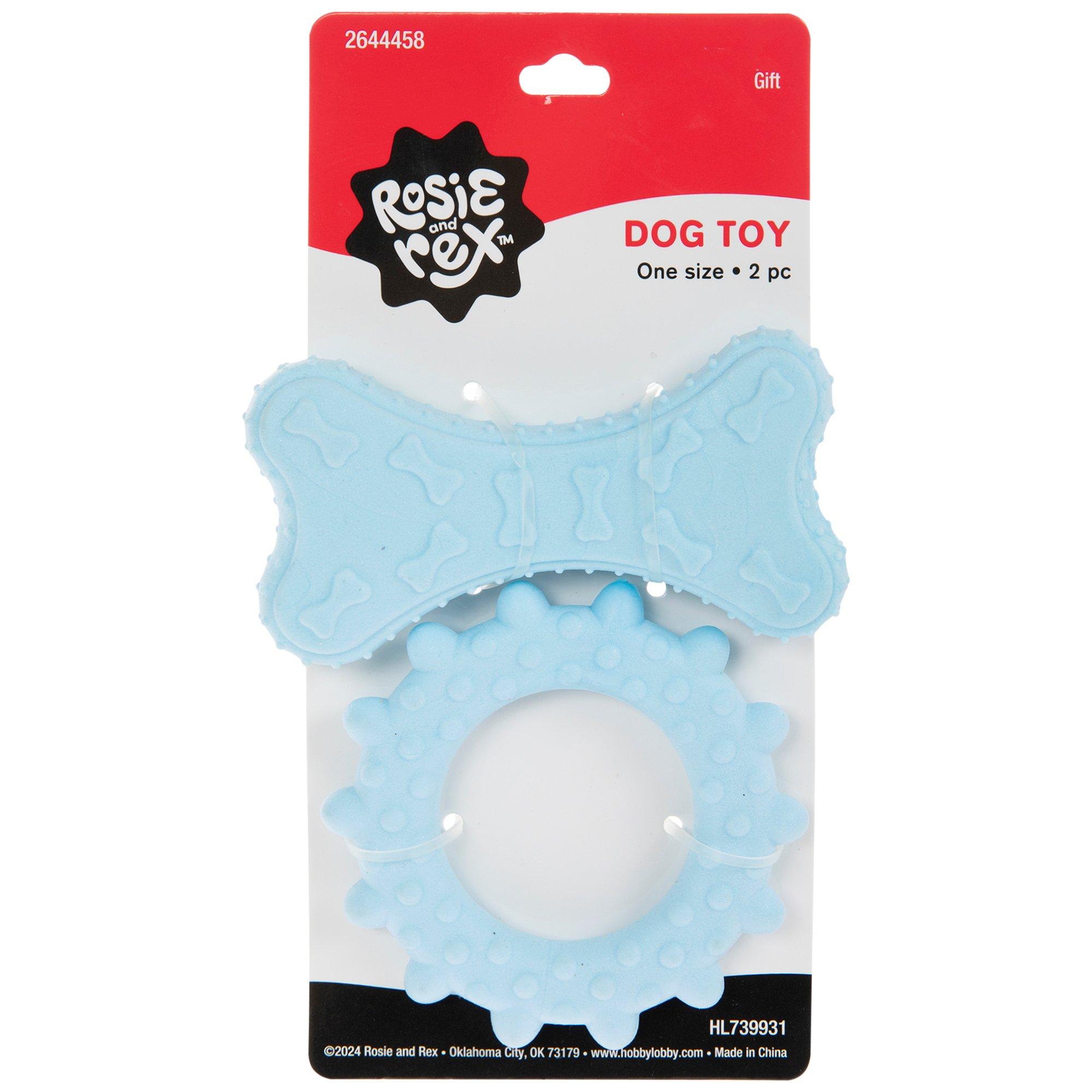 Pastel Blue Bone & Ring Dog Toys | Hobby Lobby | 2644458