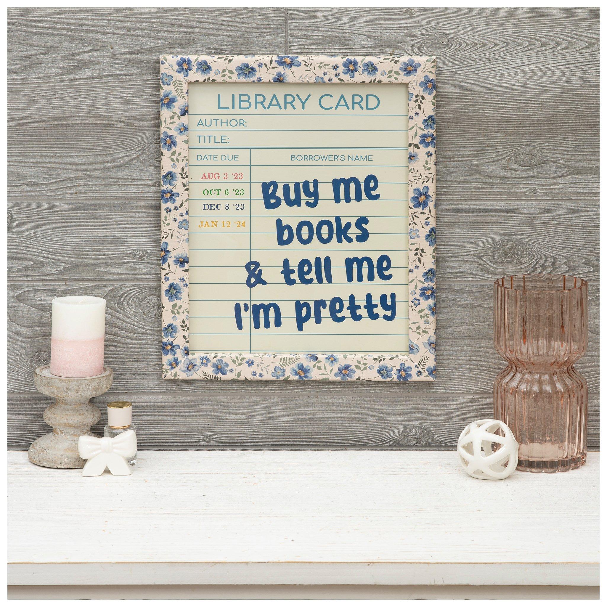 Buy Me Books Framed Wall Decor | Hobby Lobby | 2668275