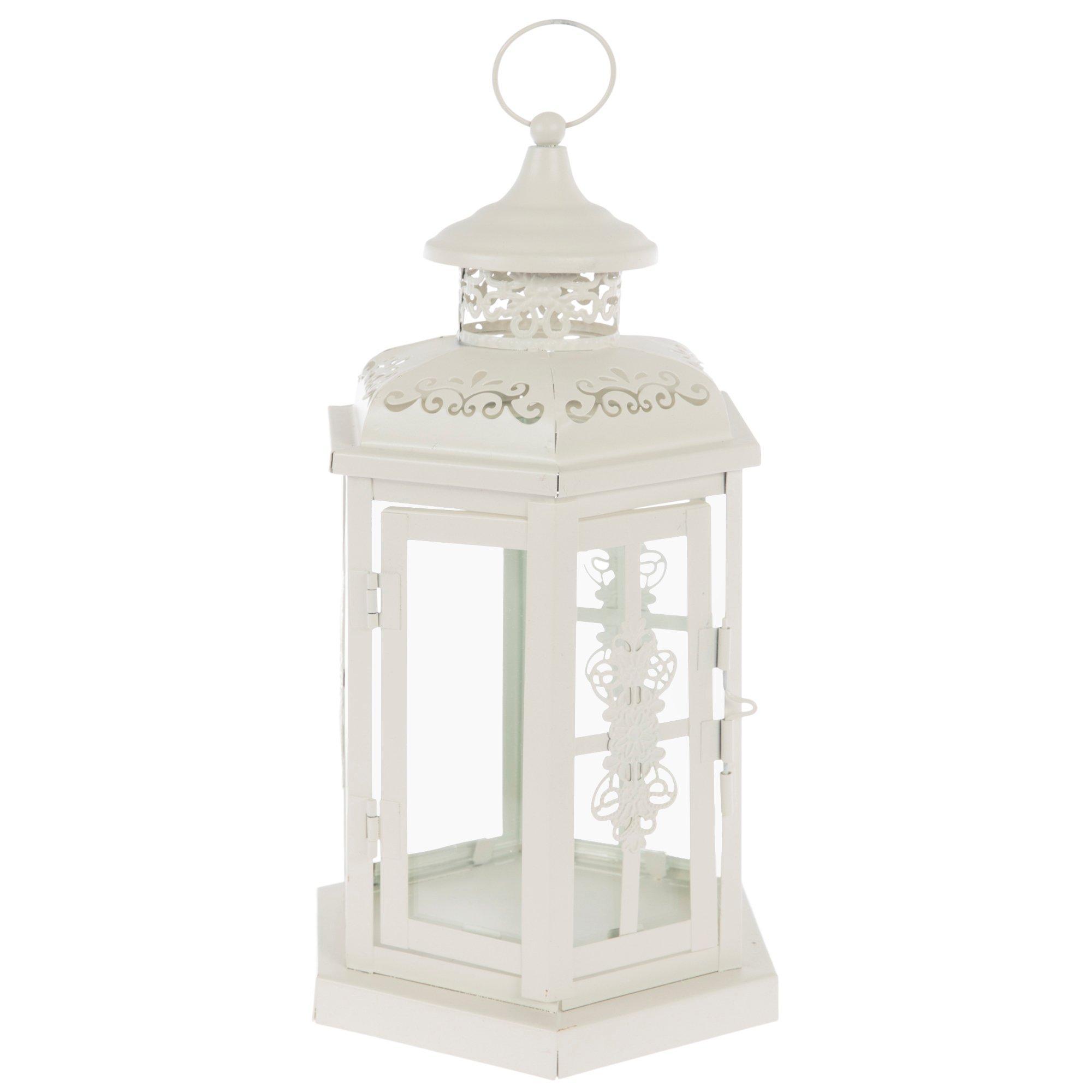 White Ornate Metal Lantern | Hobby Lobby | 302752