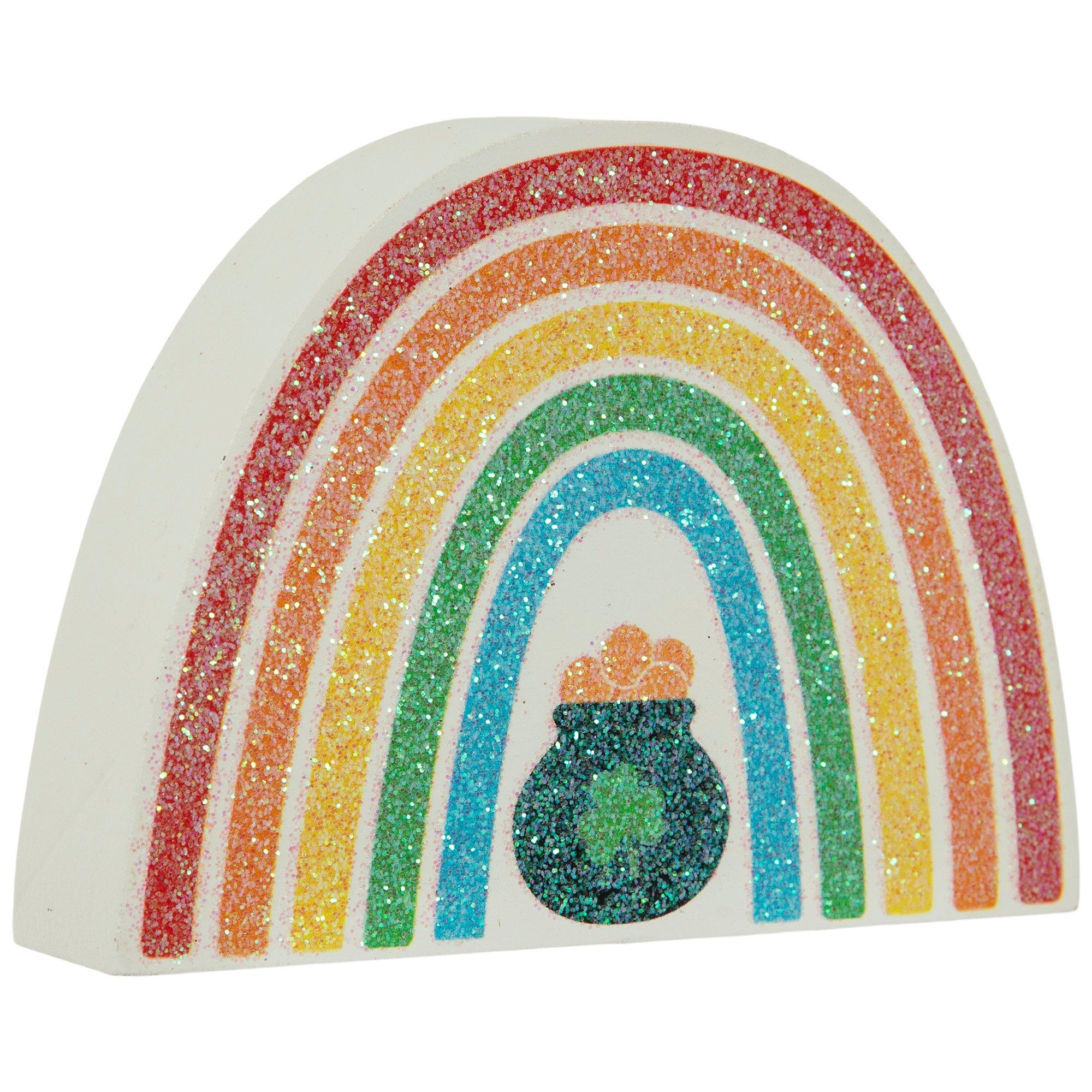 Rainbow & Pot Of Gold Wood Decor | Hobby Lobby | 305631288