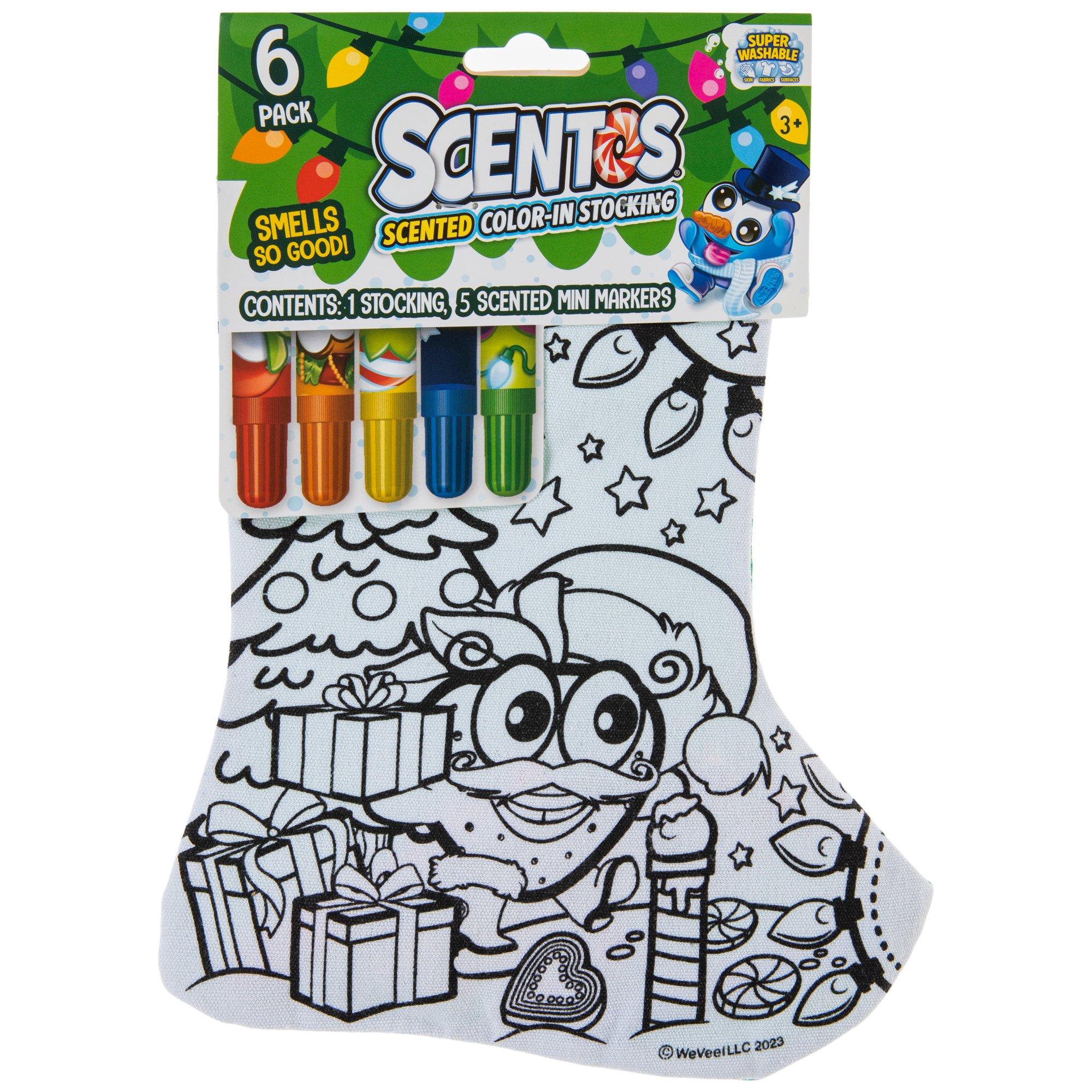 Scentos Color-In Strawberry Santa Stocking | Hobby Lobby | 305976832