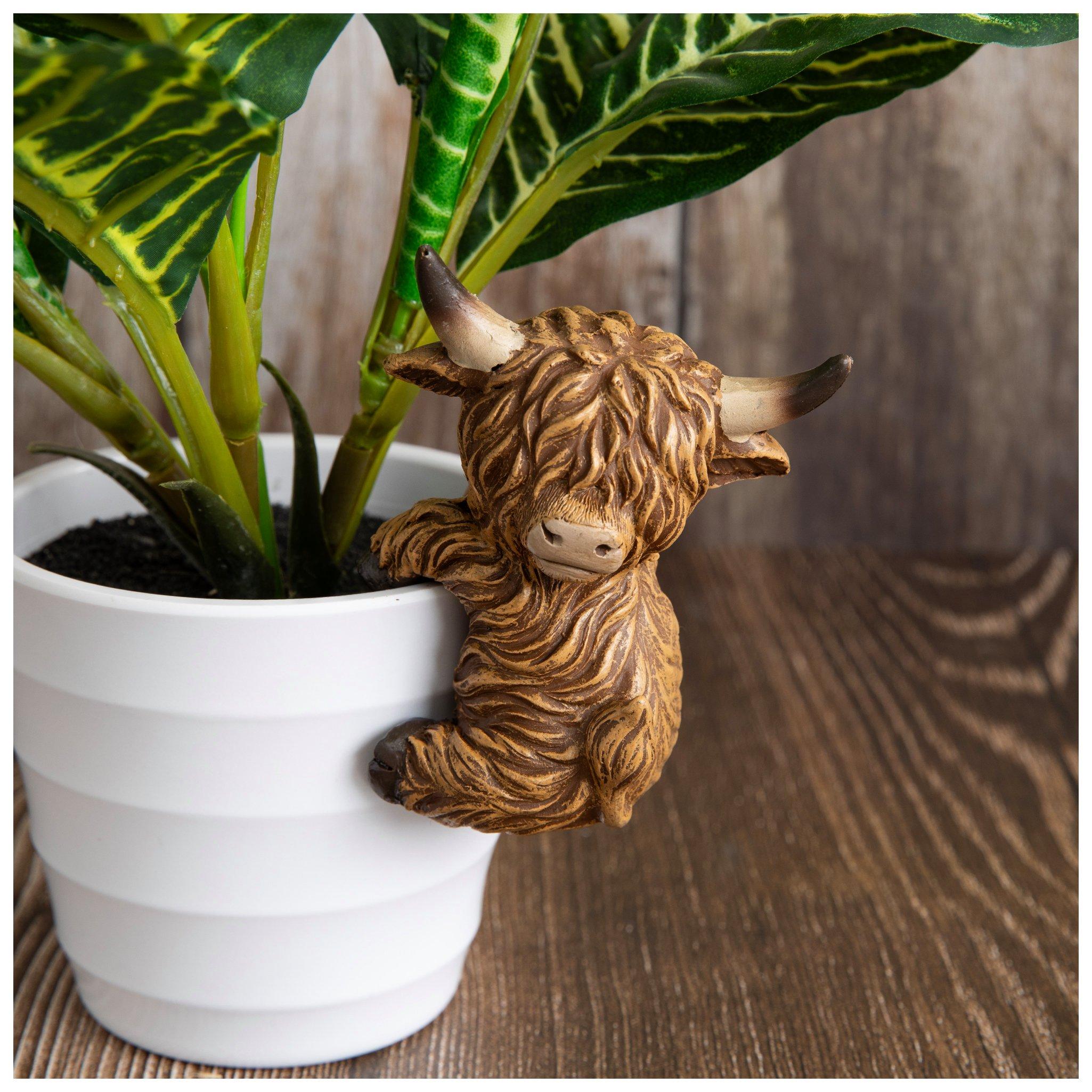 Highland Cow Pot Percher | Hobby Lobby | 306309108