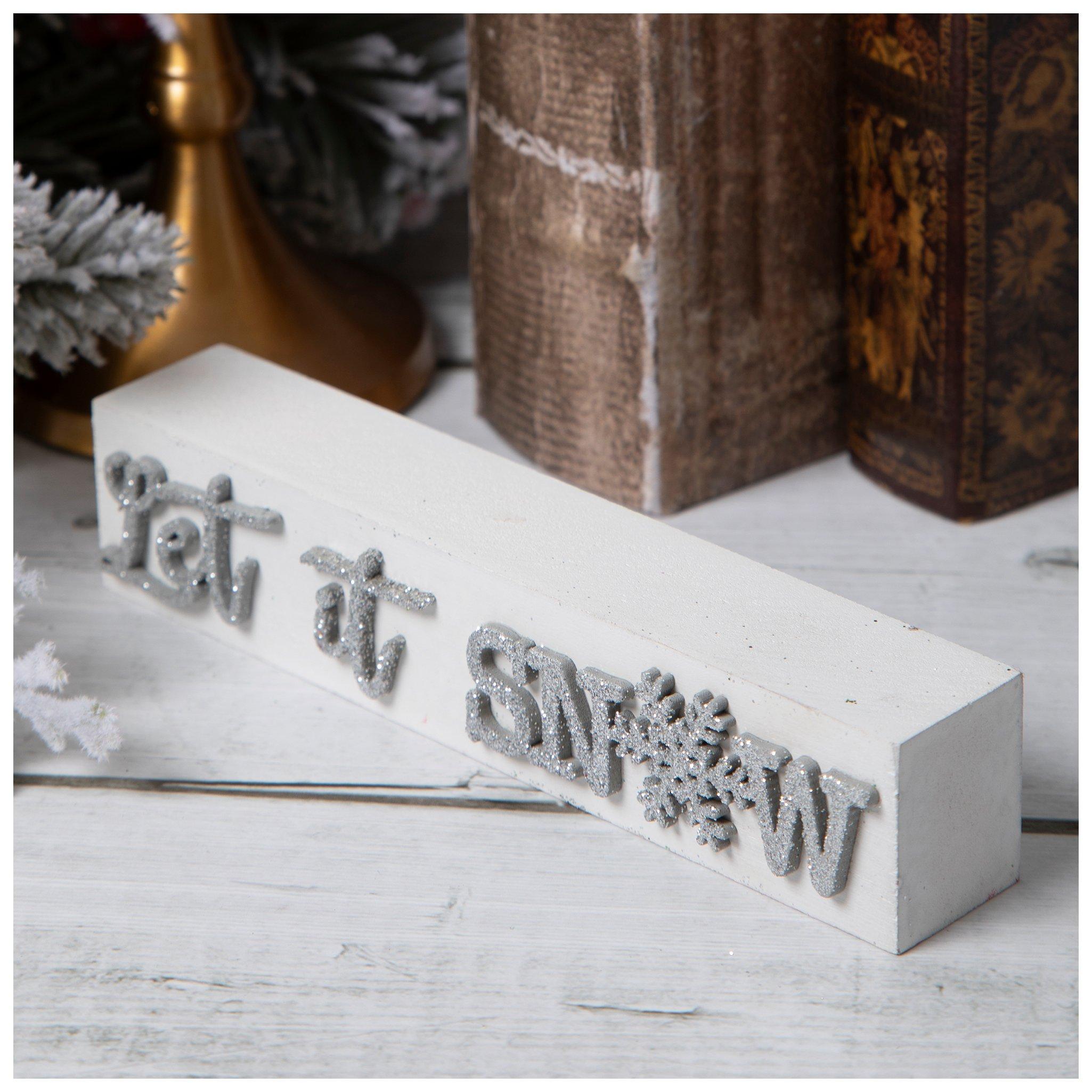 Let It Snow Mini Wood Decor | Hobby Lobby | 306338818