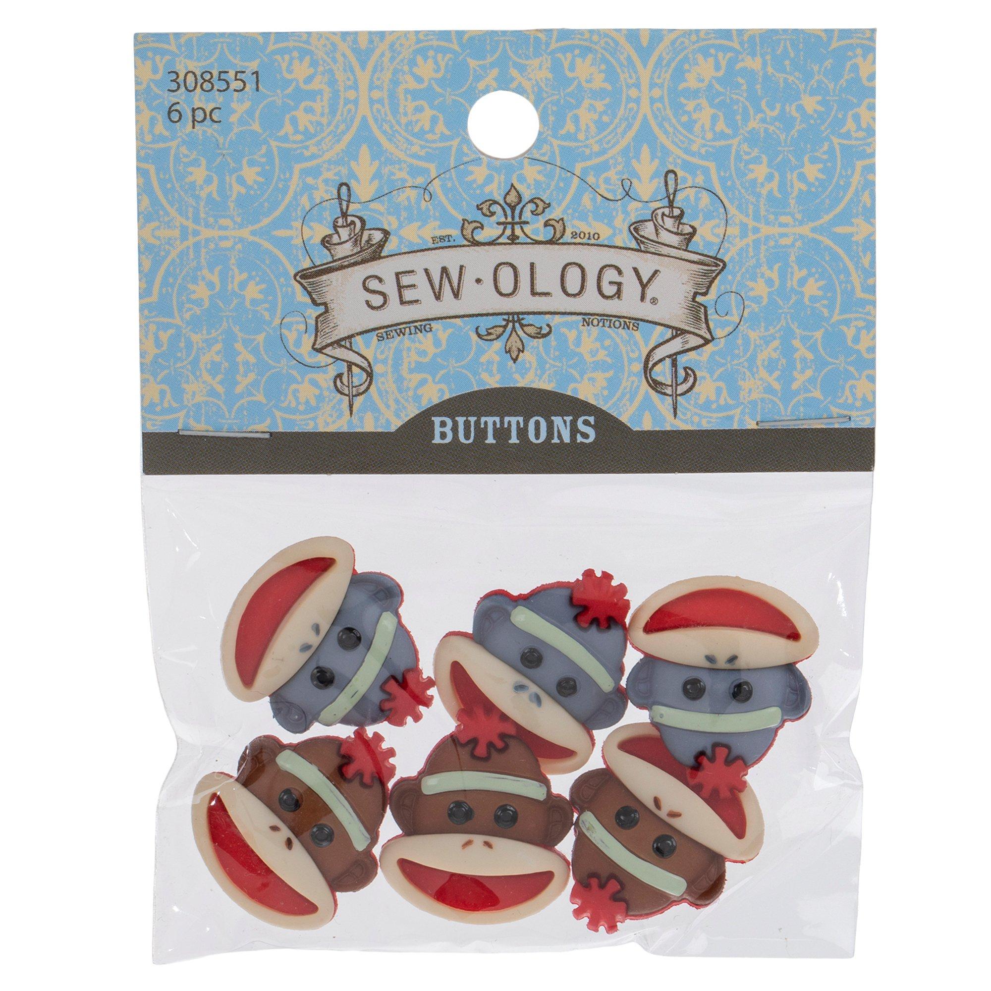 Sock Monkey Shank Buttons | Hobby Lobby | 308551