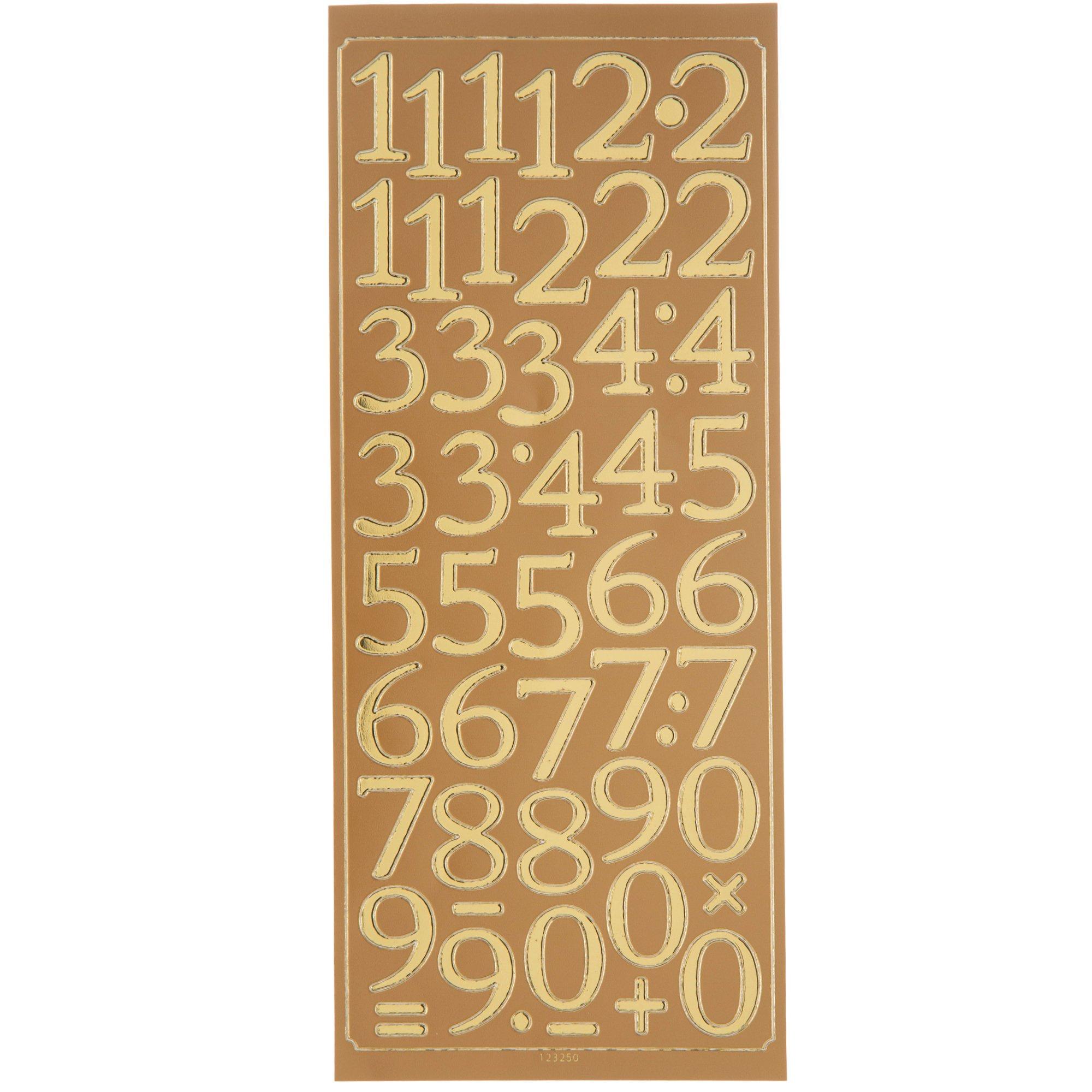 Foil Numbers Stickers | Hobby Lobby | 327098