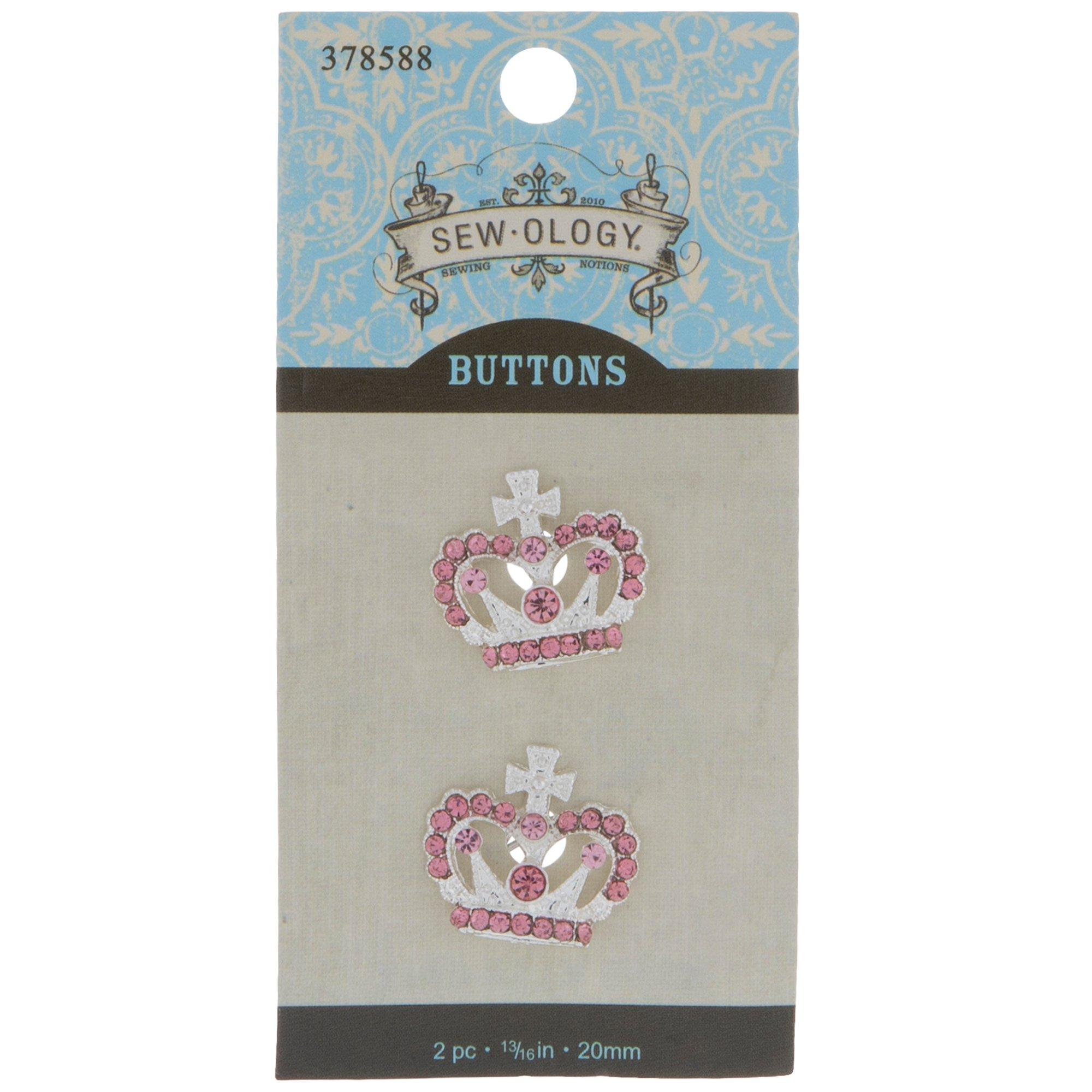 Crown Rhinestone Buttons - 20mm | Hobby Lobby | 378588