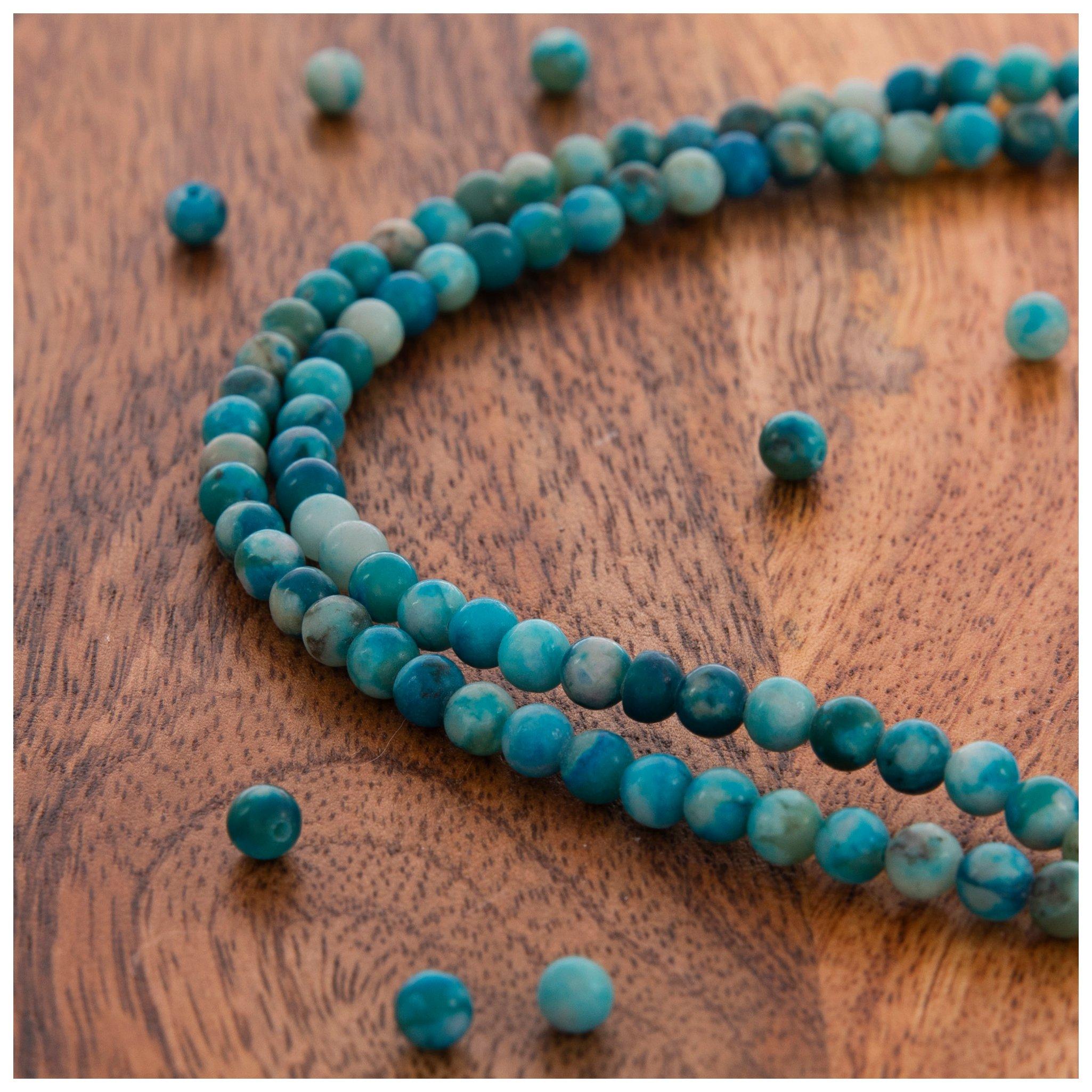 Turquoise Dyed Jasper Round Bead Strands | Hobby Lobby | 393066