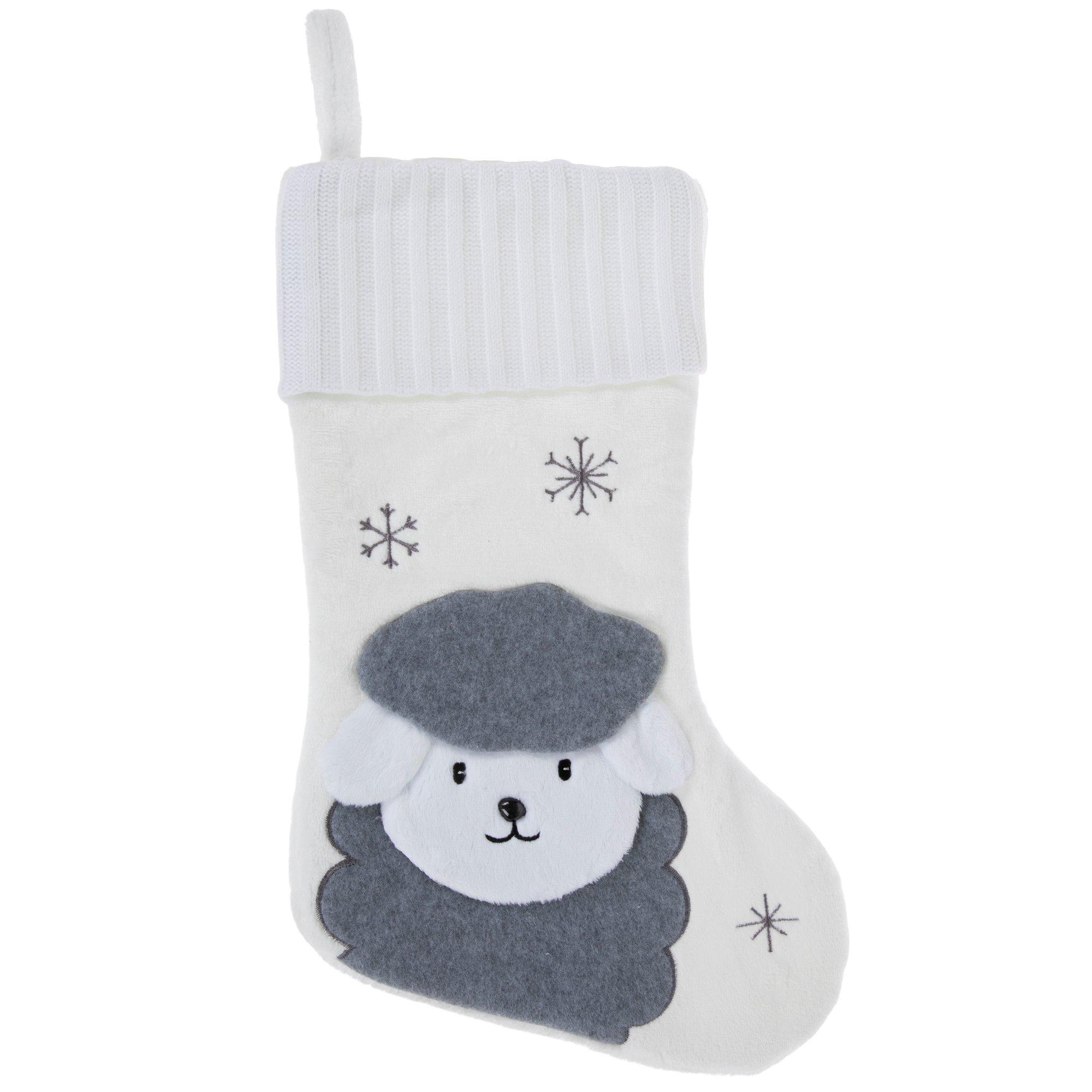 White & Gray Sheep Stocking | Hobby Lobby | 405975578