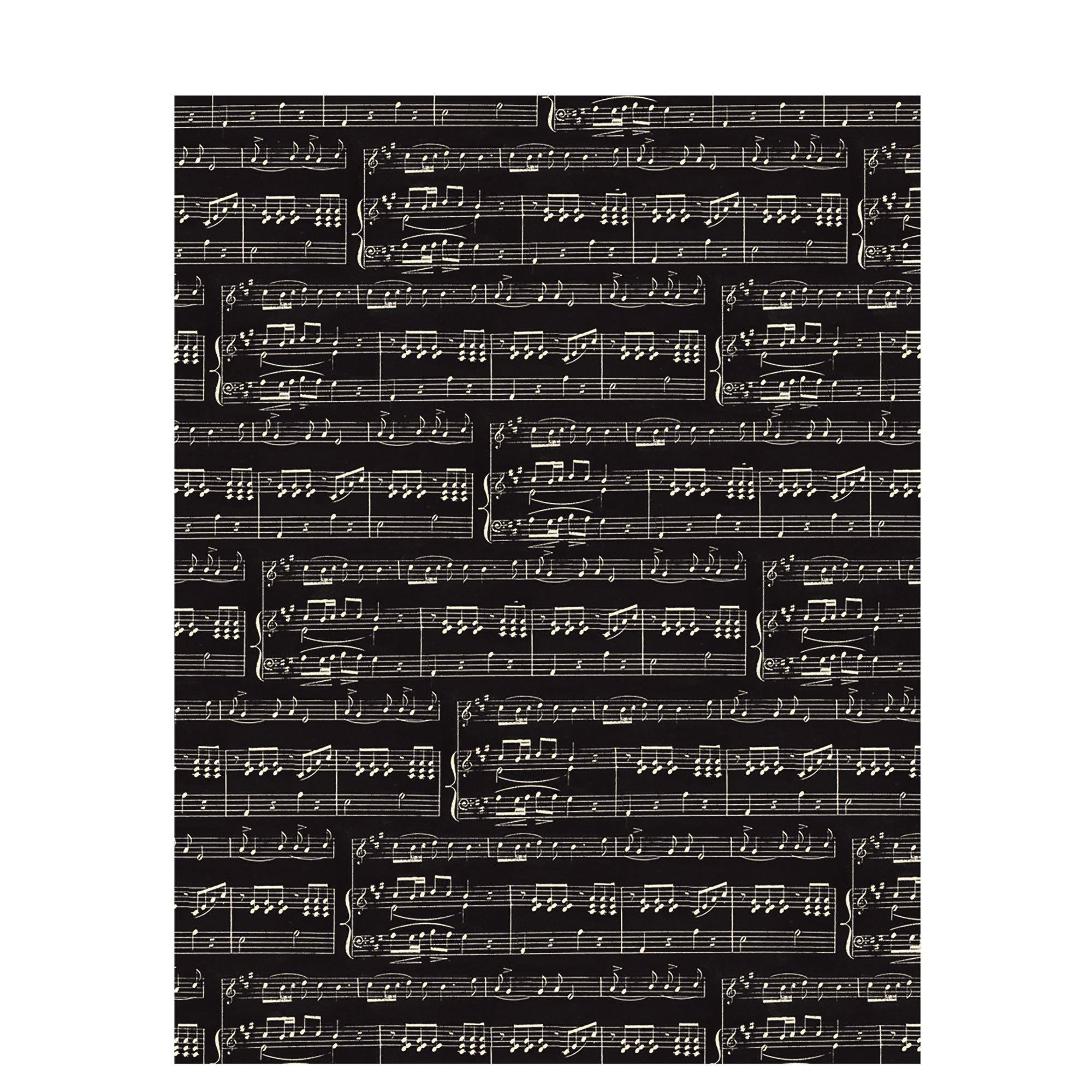 Black & Cream Sheet Music Scrapbook Paper - 8 1/2" x 11" | Hobby Lobby ...