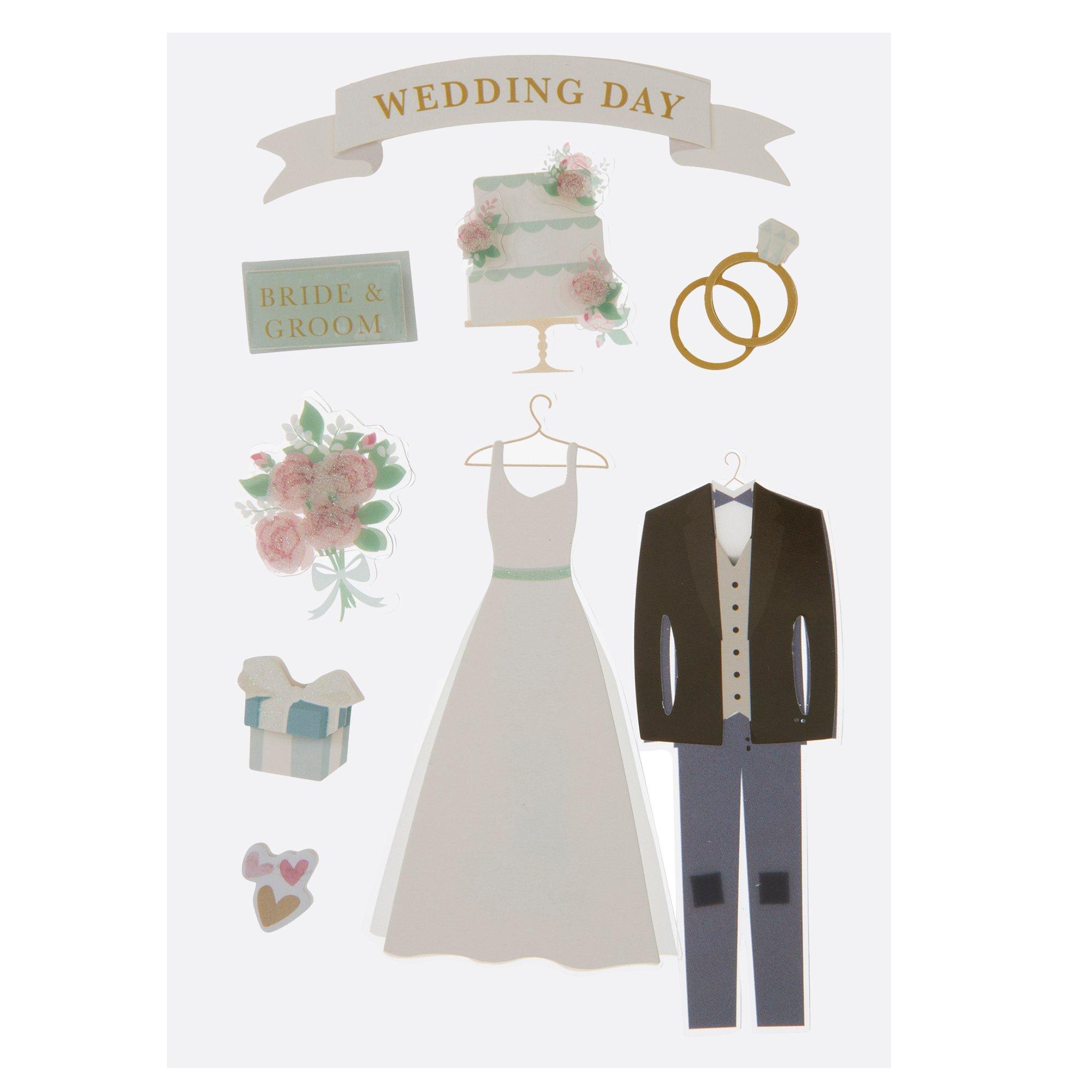 Wedding Day 3D Stickers | Hobby Lobby | 452953