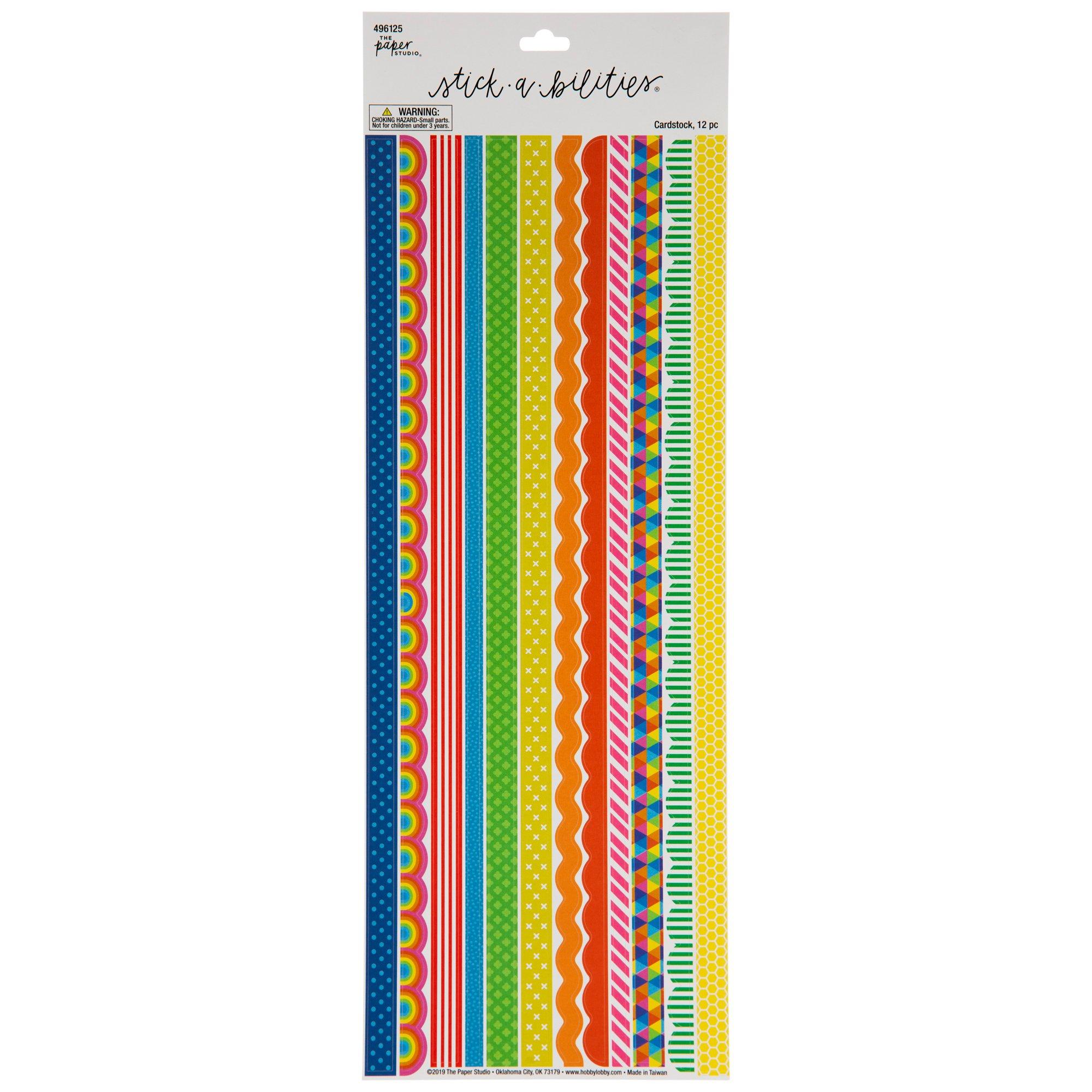 Multi-Color Assorted Border Stickers | Hobby Lobby | 496125