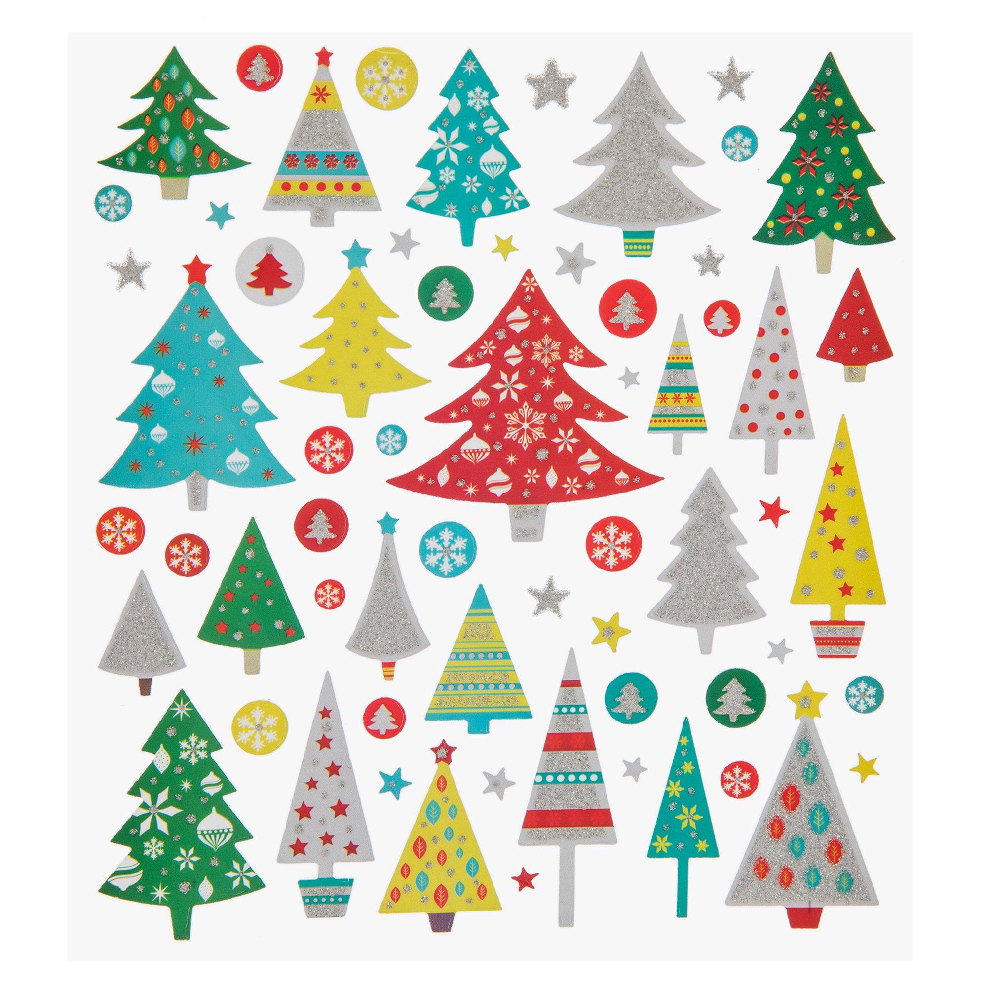 Christmas Tree Glitter Stickers | Hobby Lobby | 5028287