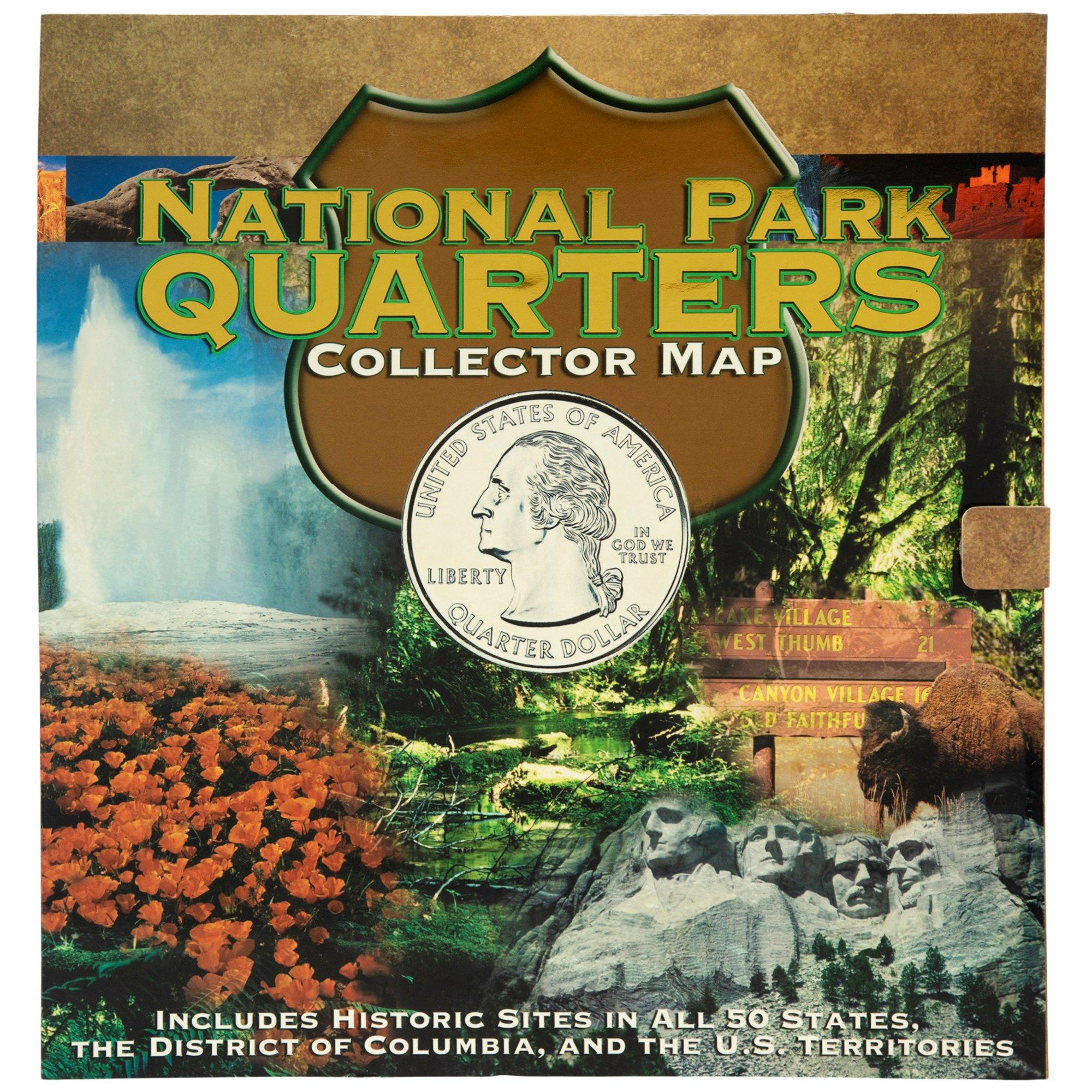 National Park Quarters Collectors Map - 2010 - 2021 | Hobby Lobby | 509521