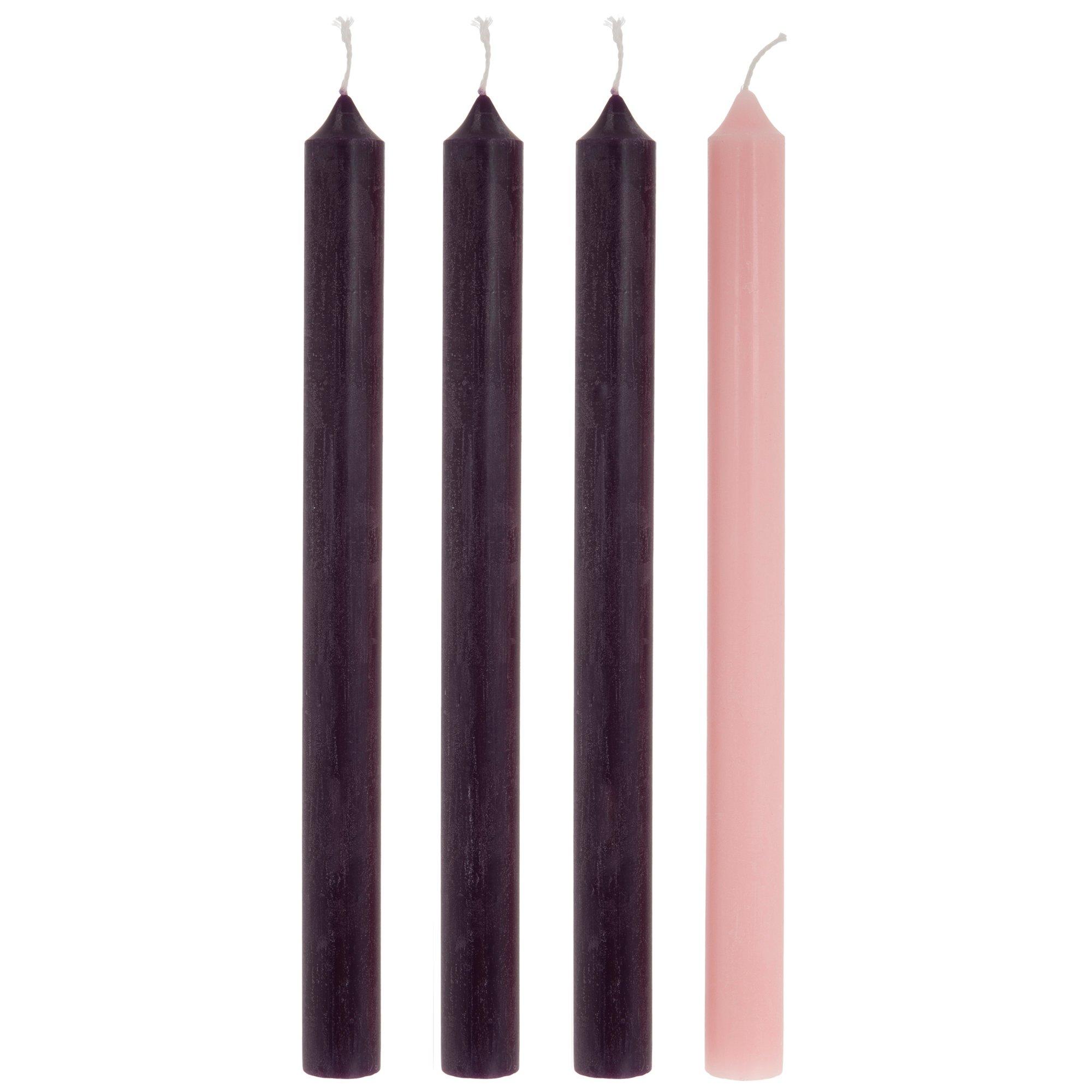 Purple & Pink Advent Taper Candles | Hobby Lobby | 5097407