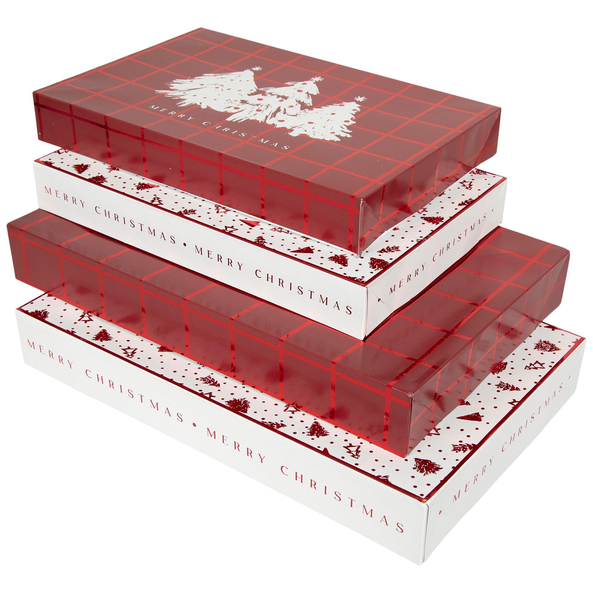 Merry Christmas Trees Gift Boxes | Hobby Lobby | 5120357