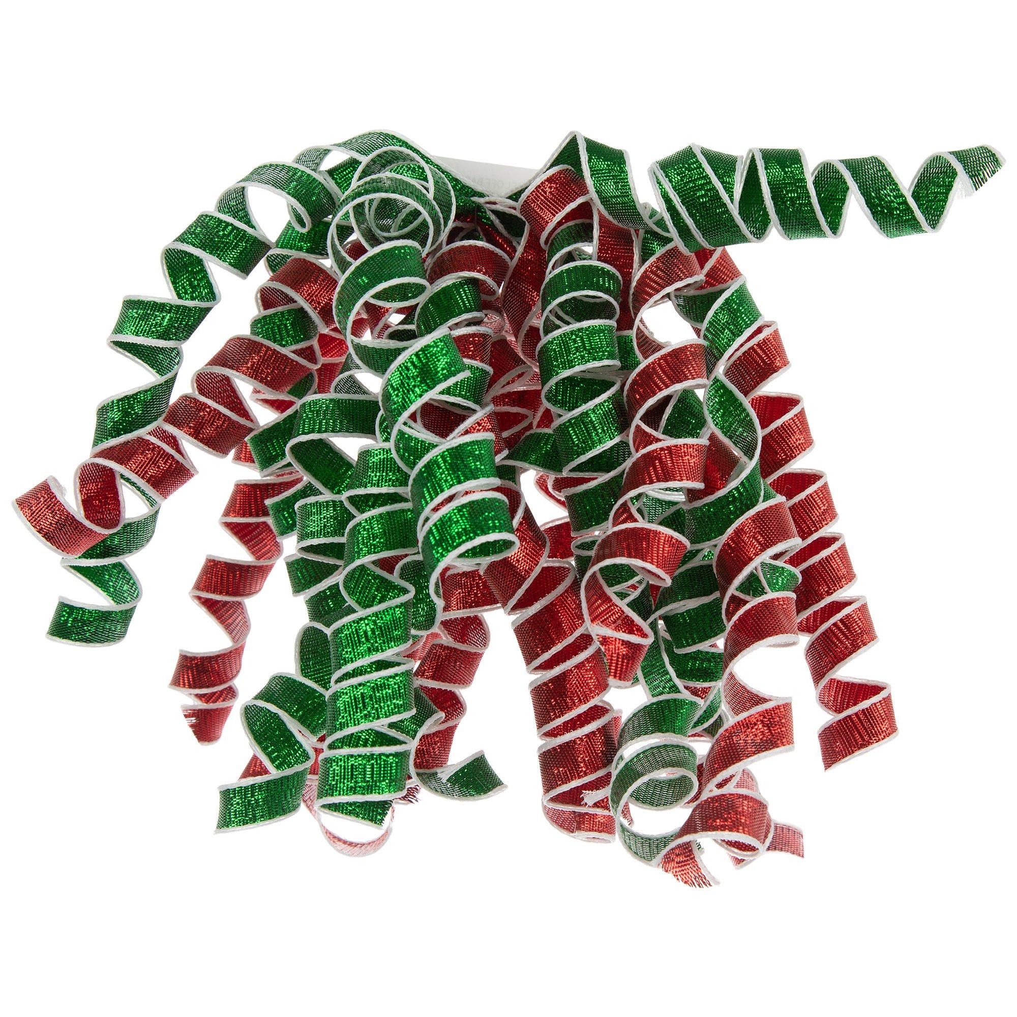 Red & Green Metallic Curly Bows | Hobby Lobby | 5126065
