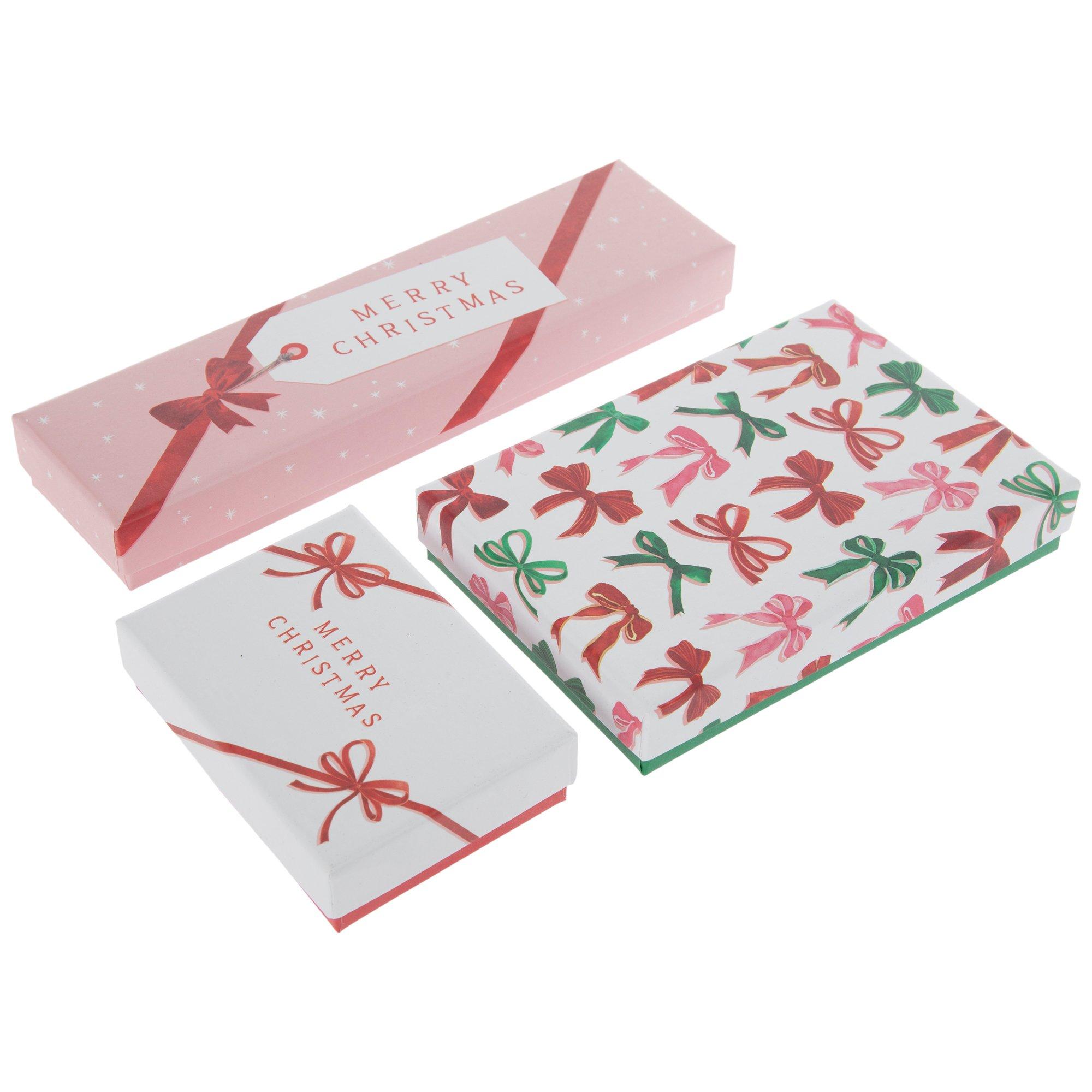 Merry Christmas Bows Gift Boxes | Hobby Lobby | 5126560