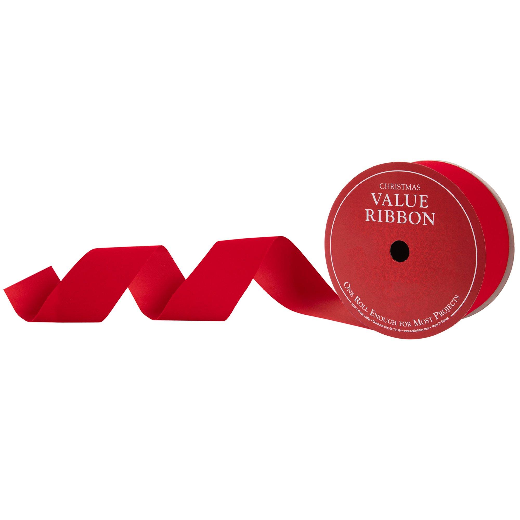 Red Velvet Ribbon - 2 1/2" | Hobby Lobby | 5156500