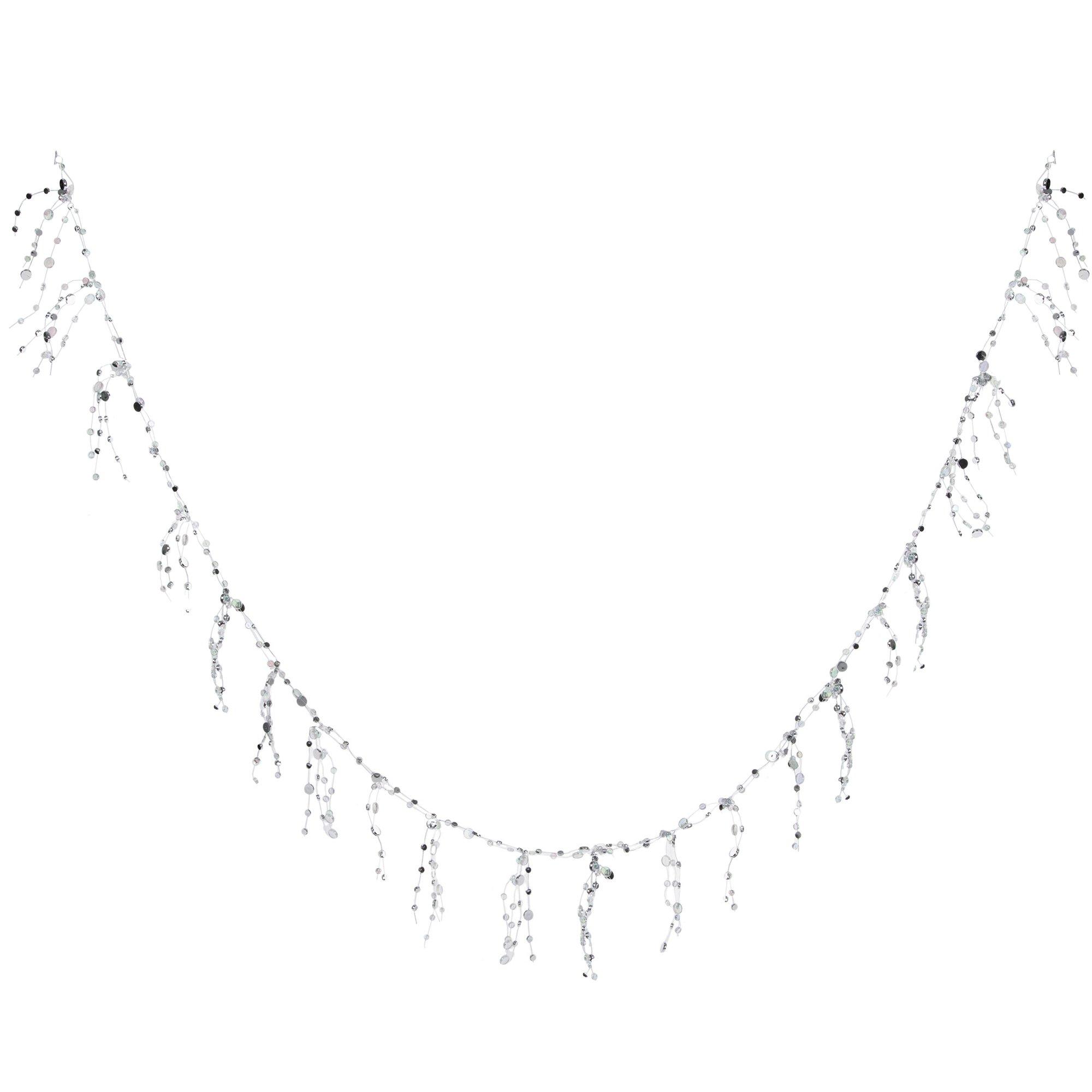 Silver & Iridescent Twisted Bead Garland | Hobby Lobby | 5172762