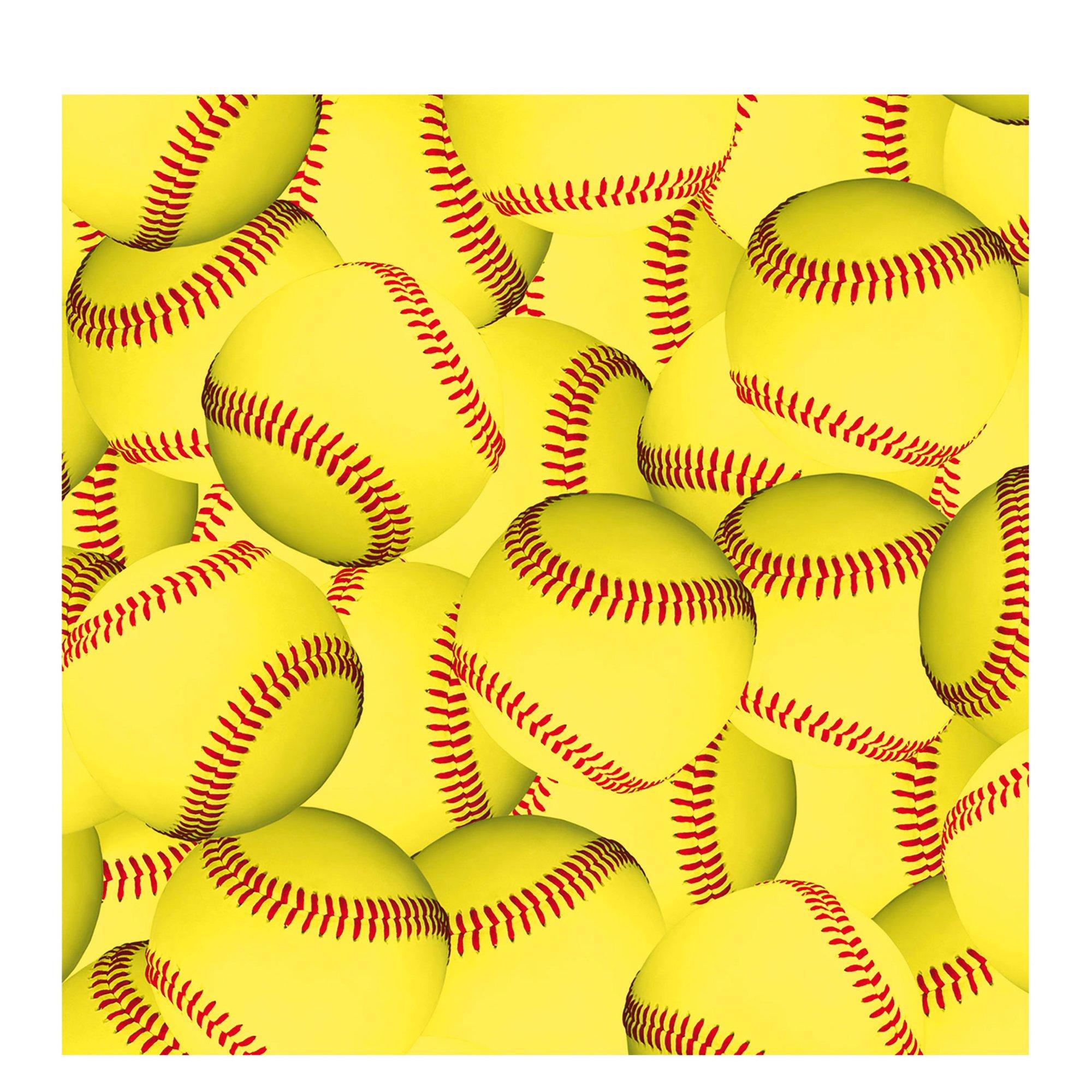 Softballs Scrapbook Paper - 12" x 12" | Hobby Lobby | 522995