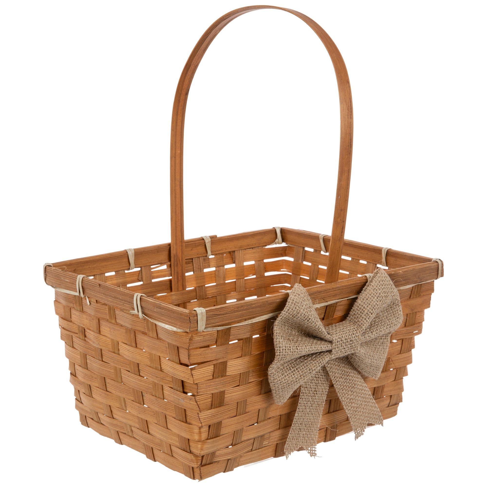 Rustic Bow Bamboo Easter Basket | Hobby Lobby | 5263488