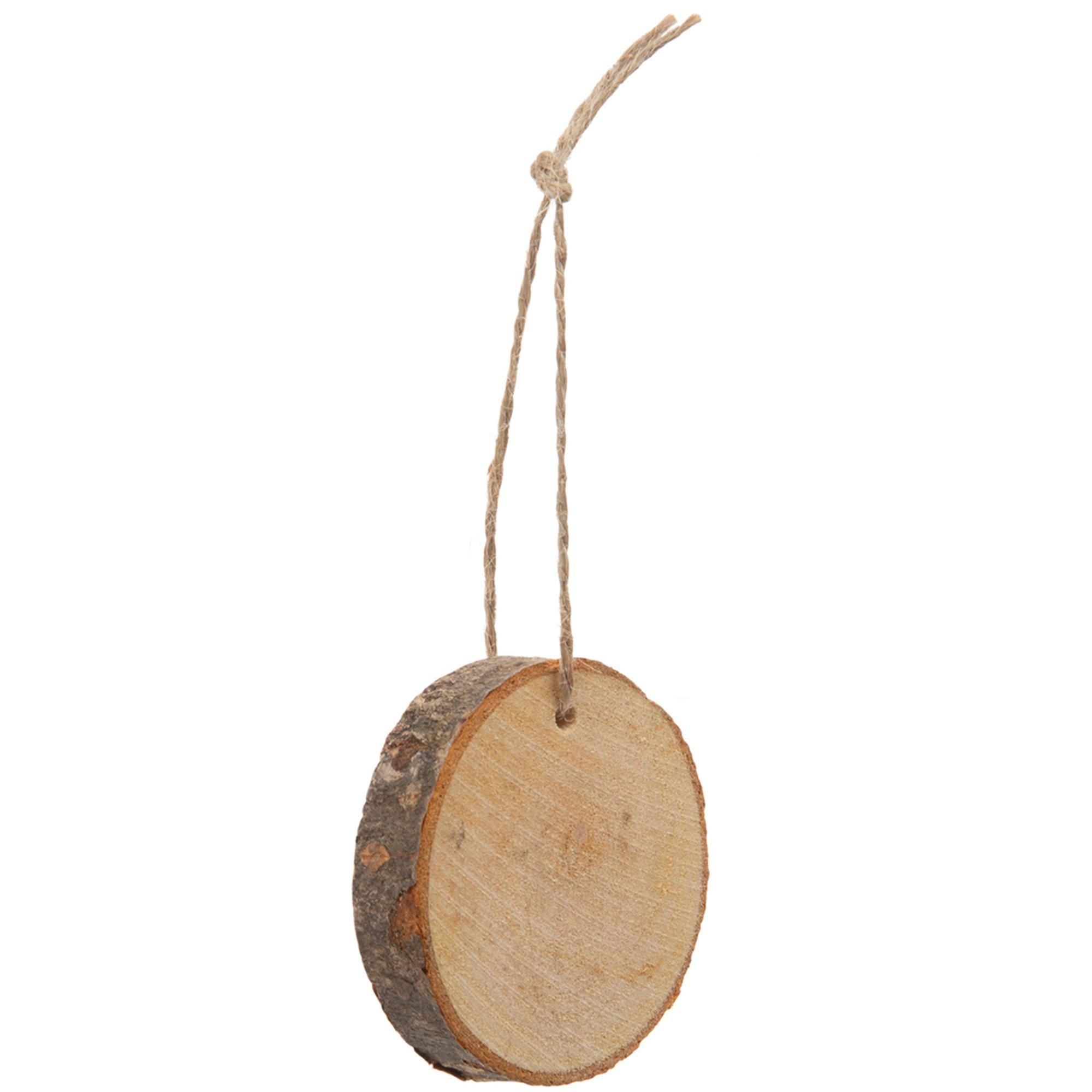 Round Wood Bark Ornaments | Hobby Lobby | 5302898