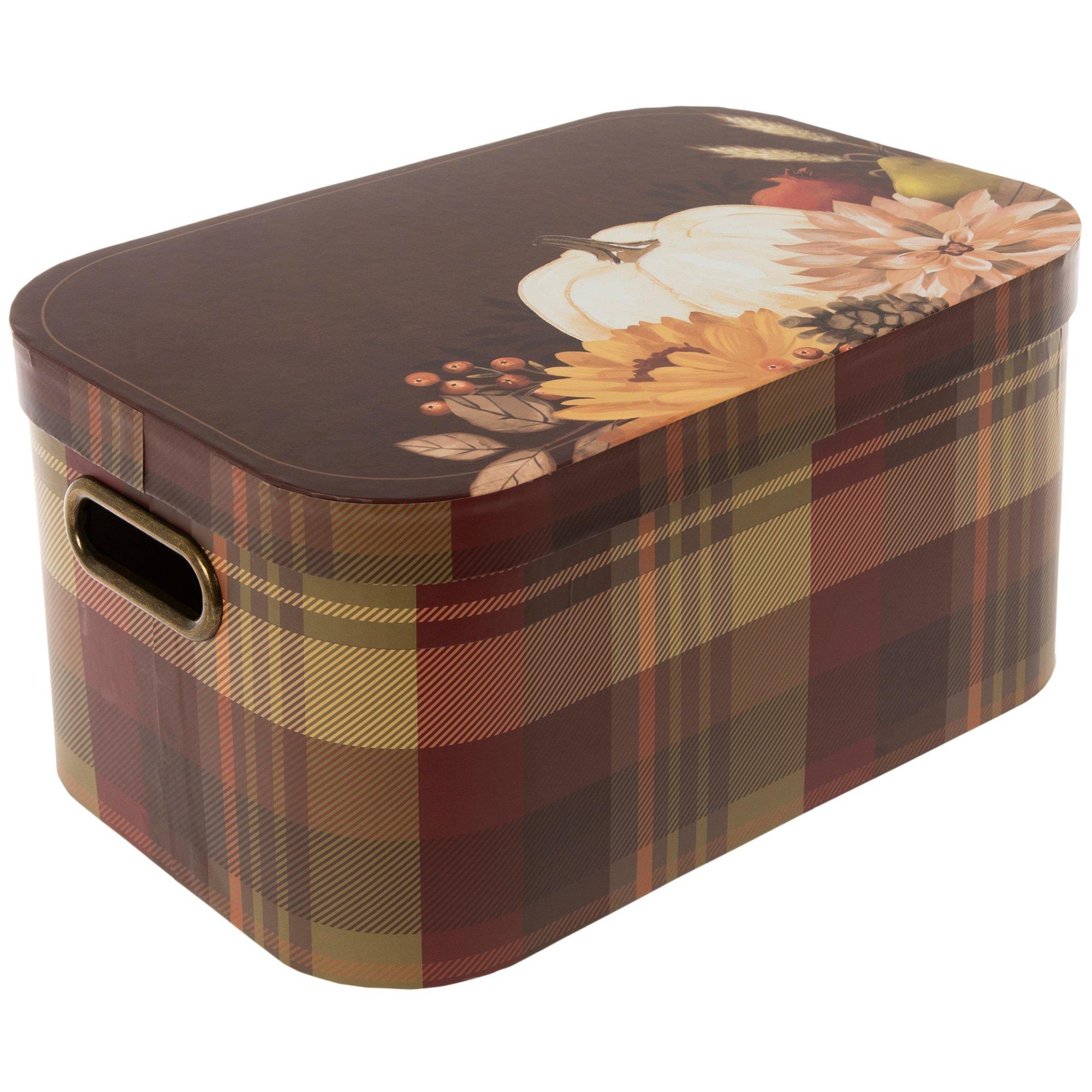 Harvest & Plaid Storage Box | Hobby Lobby | 5313739