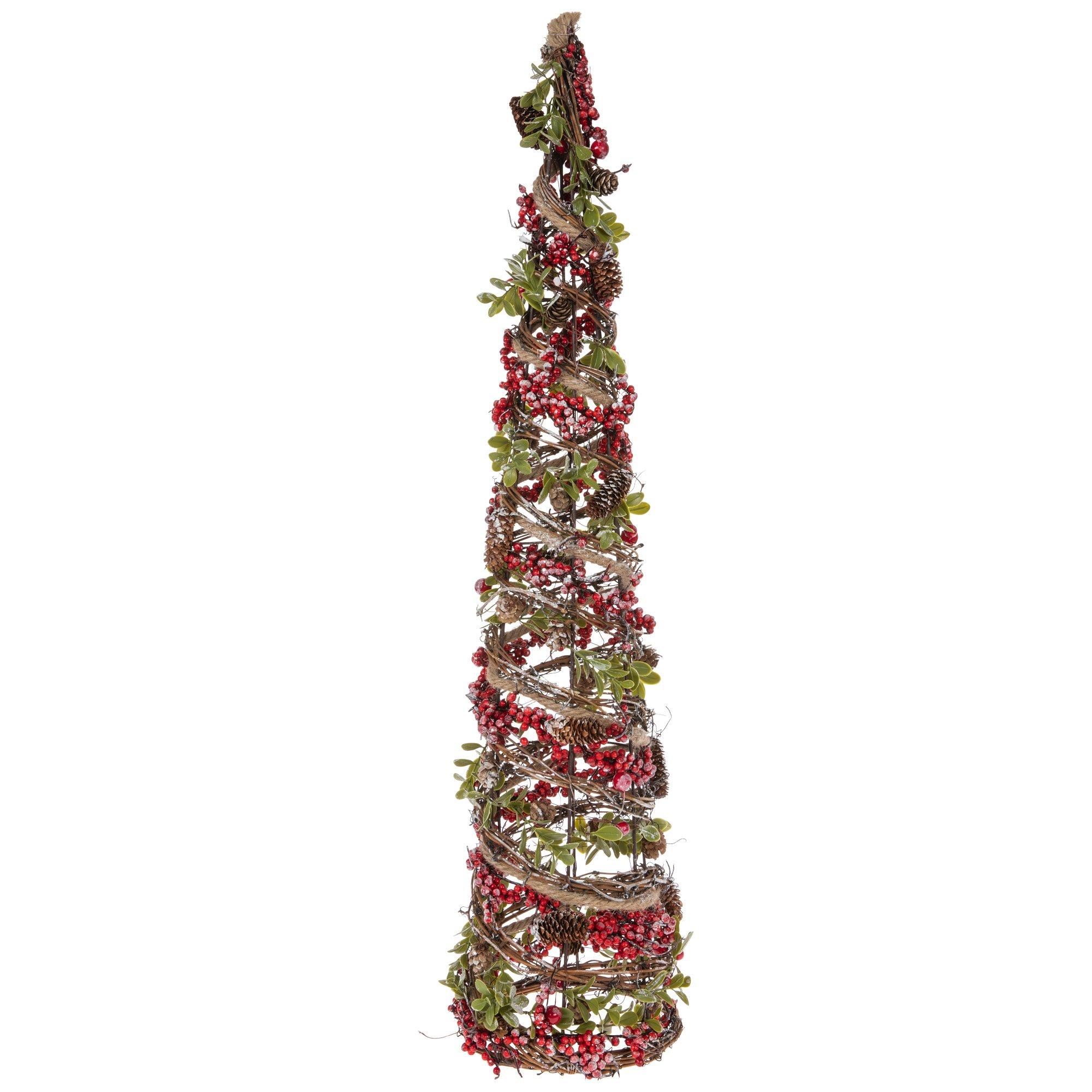 Rattan, Pine & Holly Cone Tree | Hobby Lobby | 5318274