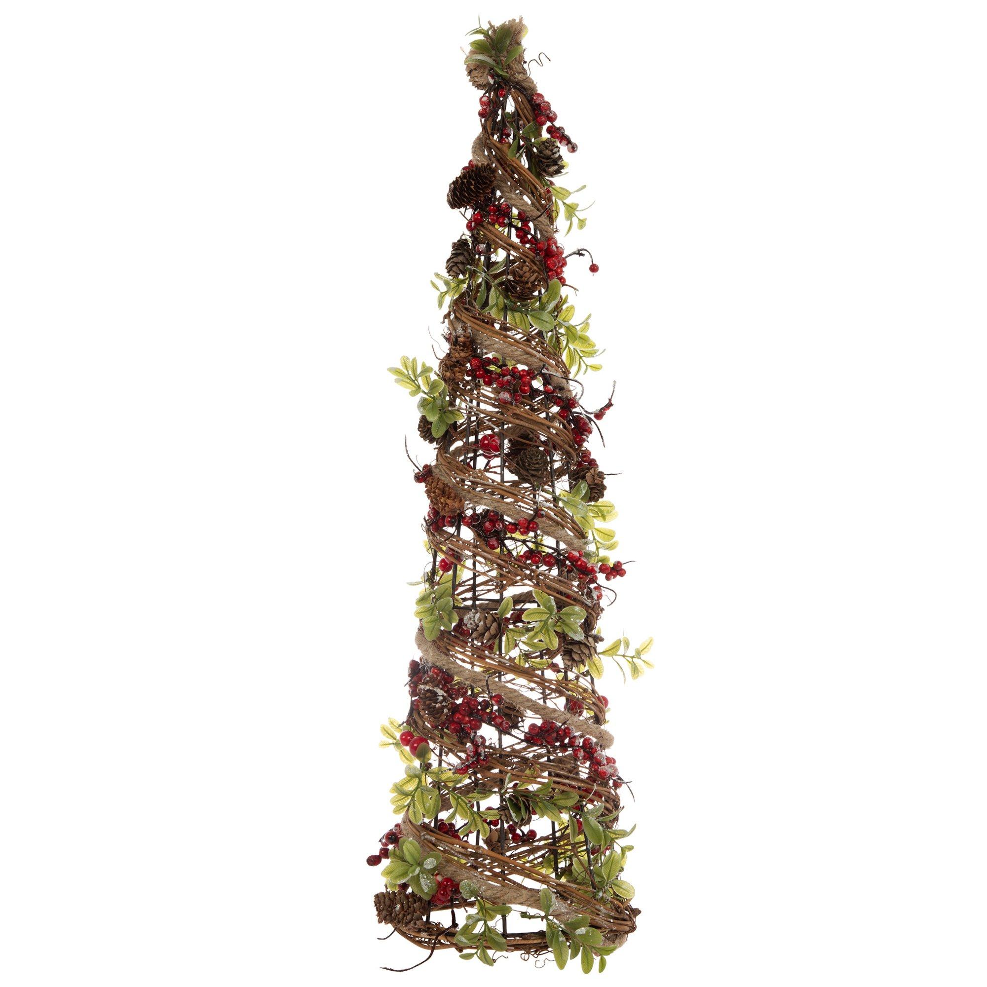 Rattan, Pine & Holly Cone Tree | Hobby Lobby | 5318290