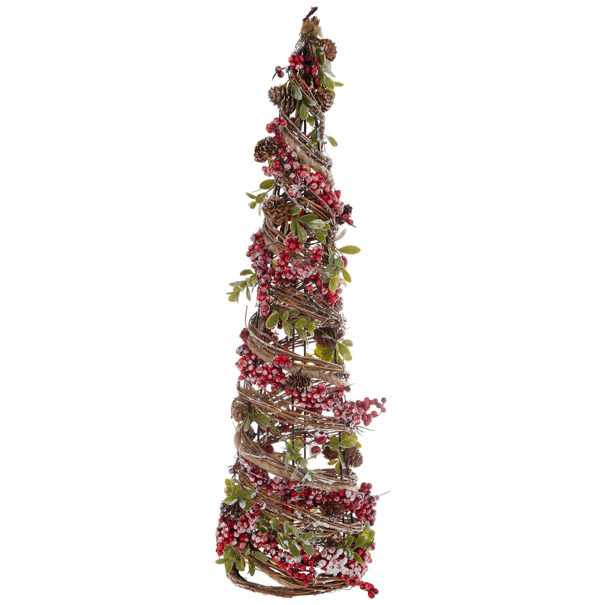Rattan, Pine & Holly Cone Tree | Hobby Lobby | 5318290