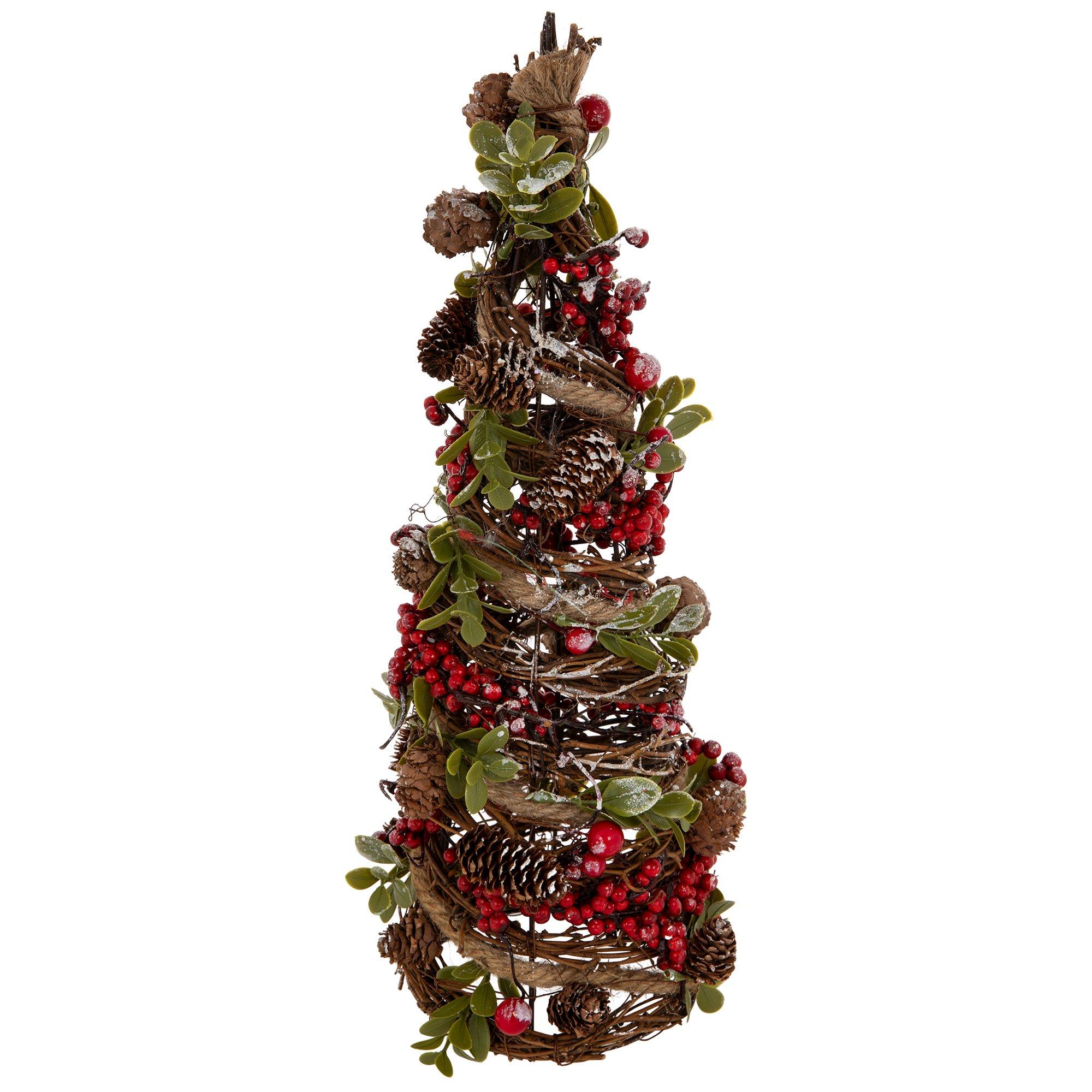 Rattan, Pine & Holly Cone Tree | Hobby Lobby | 5318308