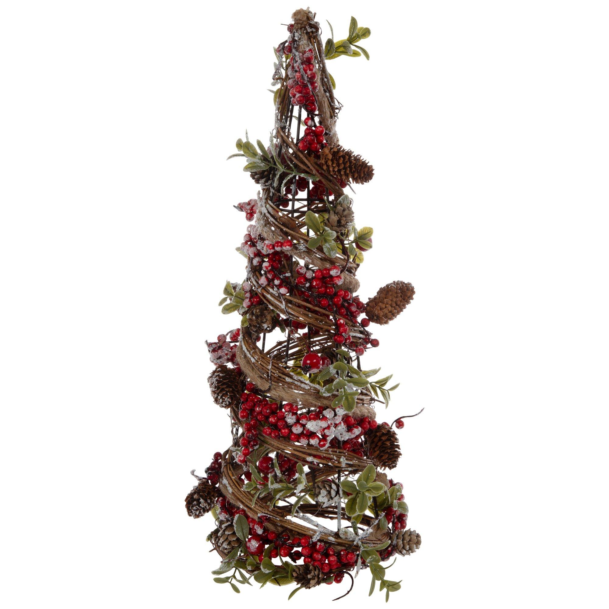 Rattan, Pine & Holly Cone Tree | Hobby Lobby | 5318308